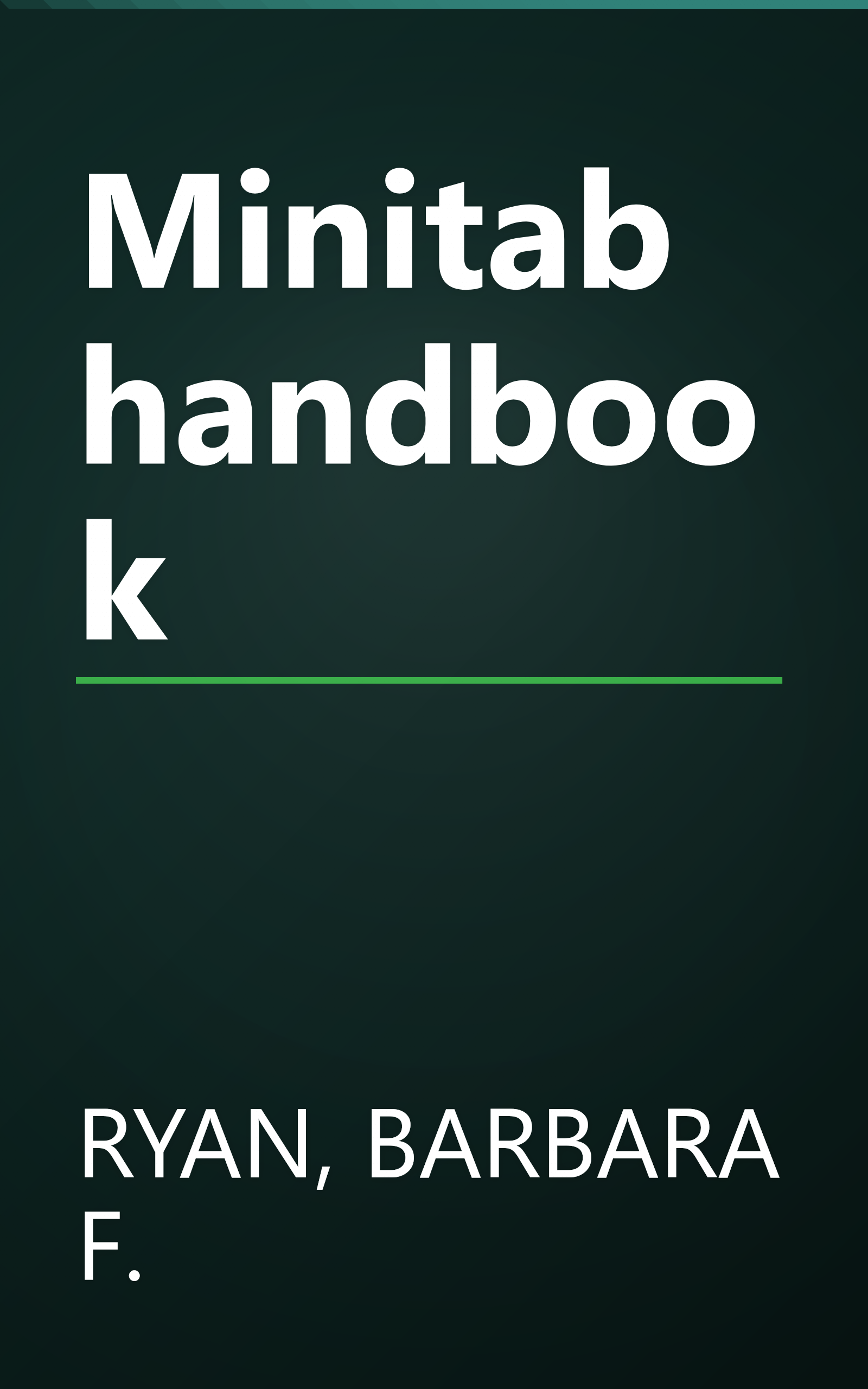 Minitab handbook book cover