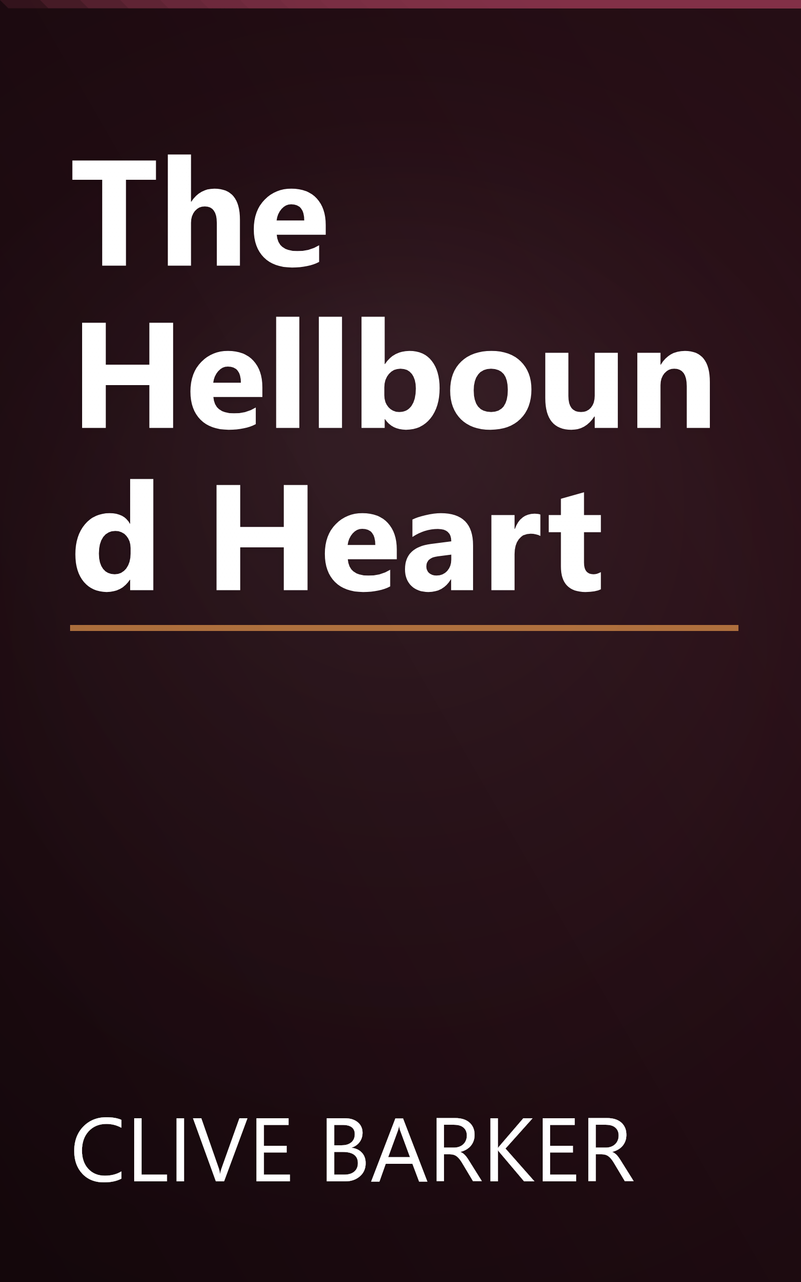 The Hellbound Heart book cover
