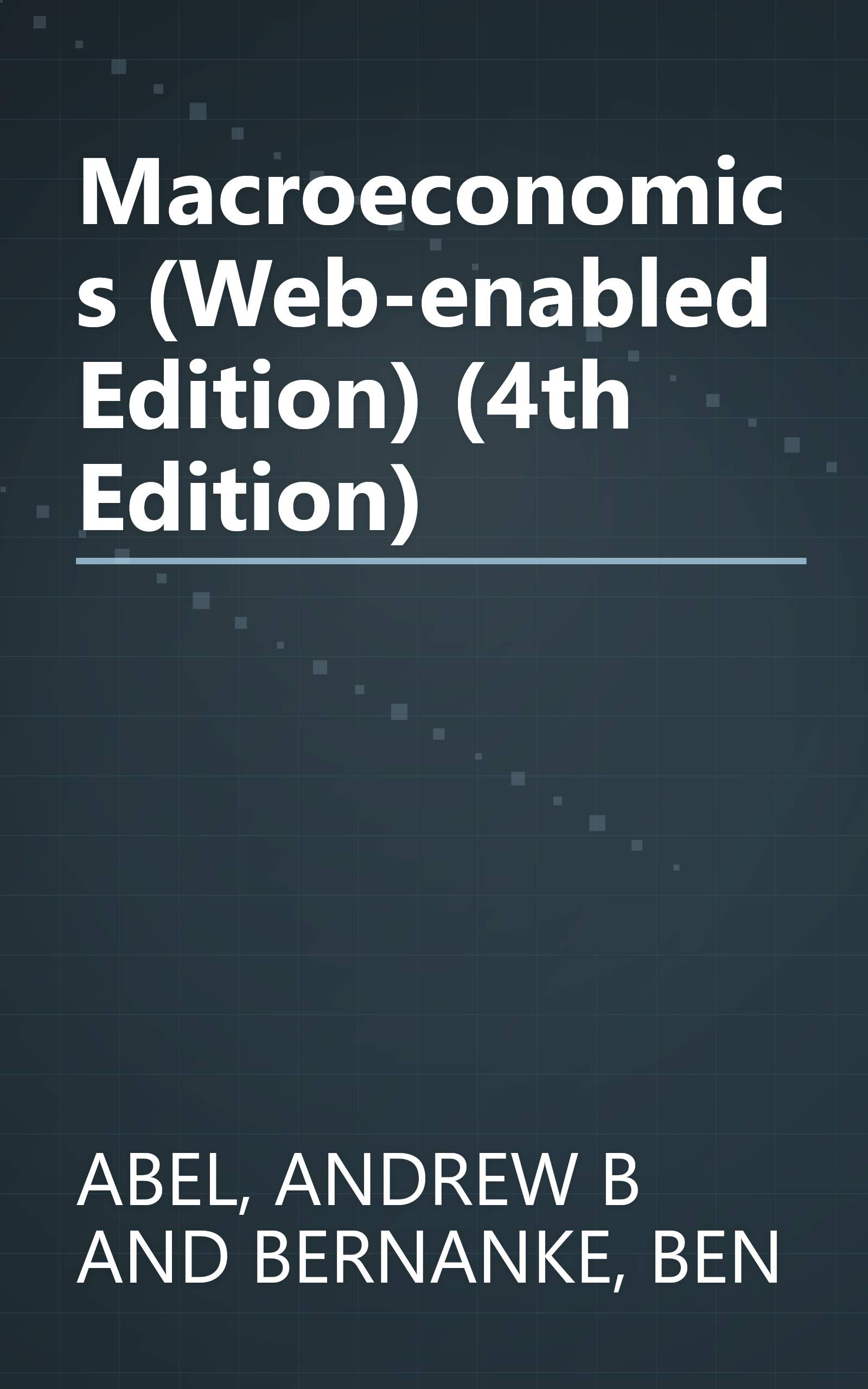 Macroeconomics (Web-enabled Edition) (4th Edition) book cover