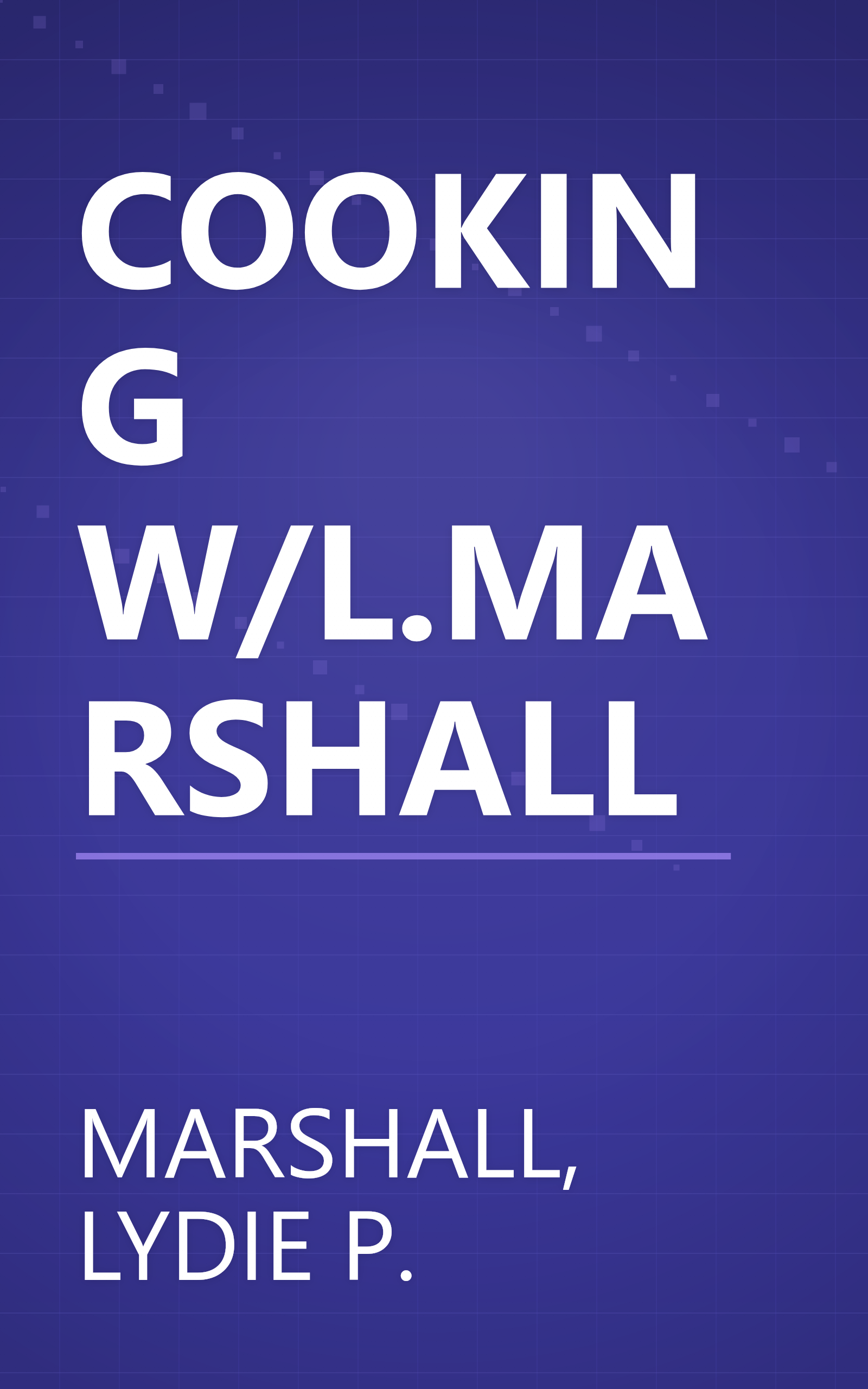 COOKING W/L.MARSHALL book cover