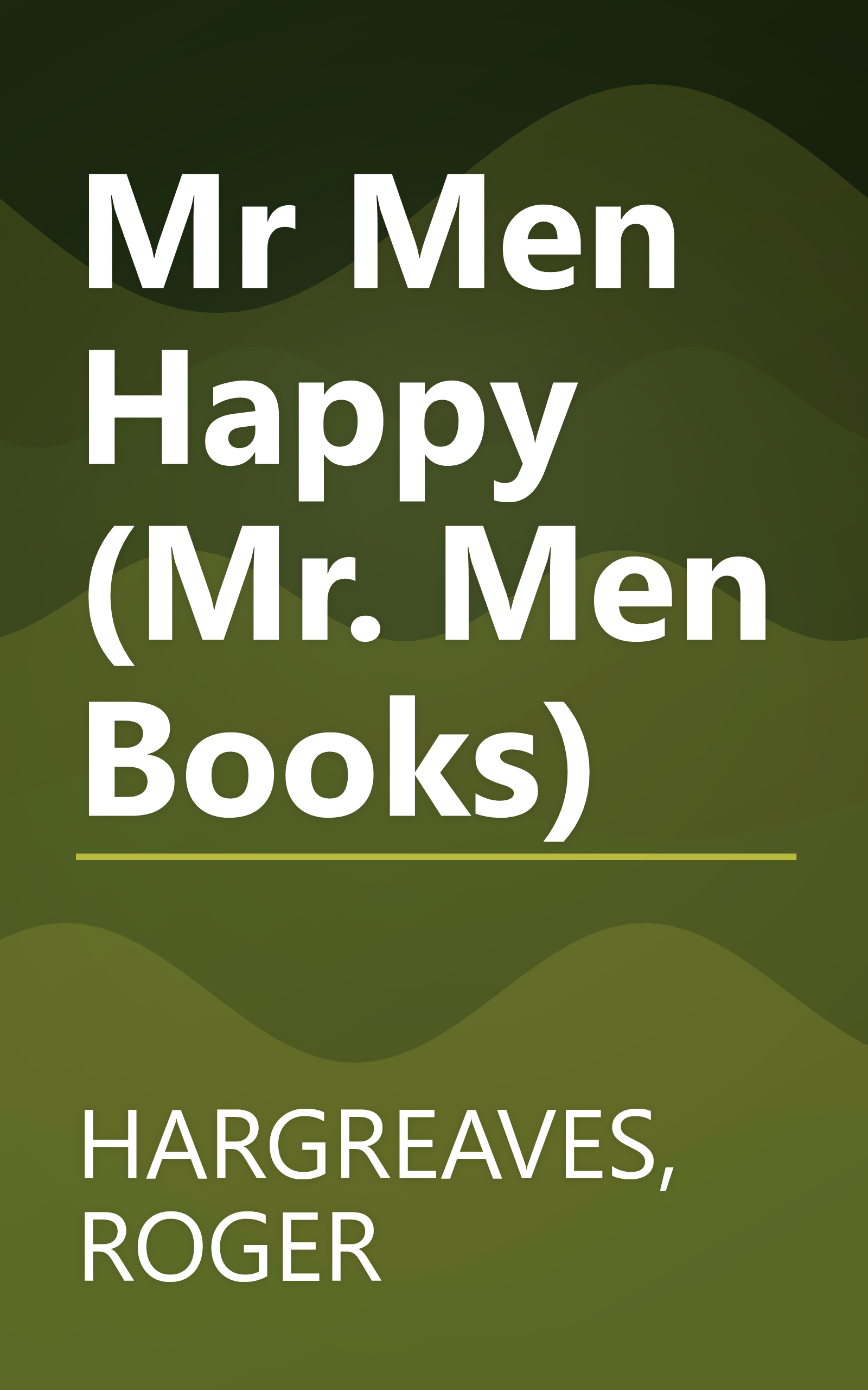 Mr Men Happy (Mr. Men Books) book cover