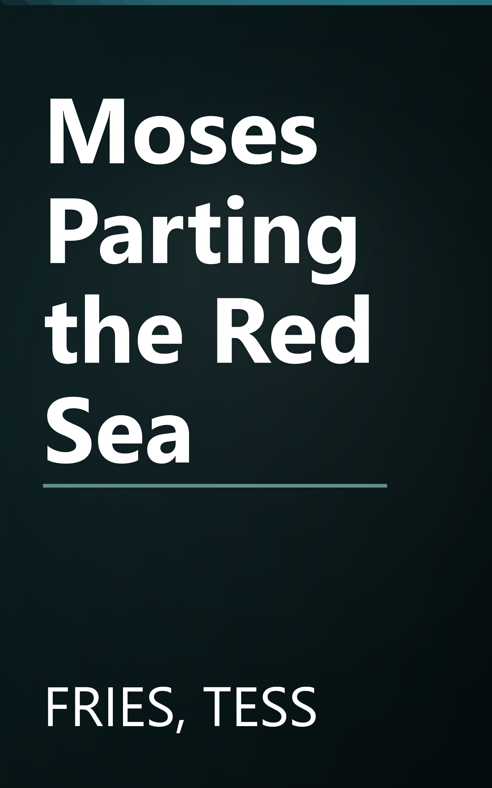 Moses Parting the Red Sea book cover