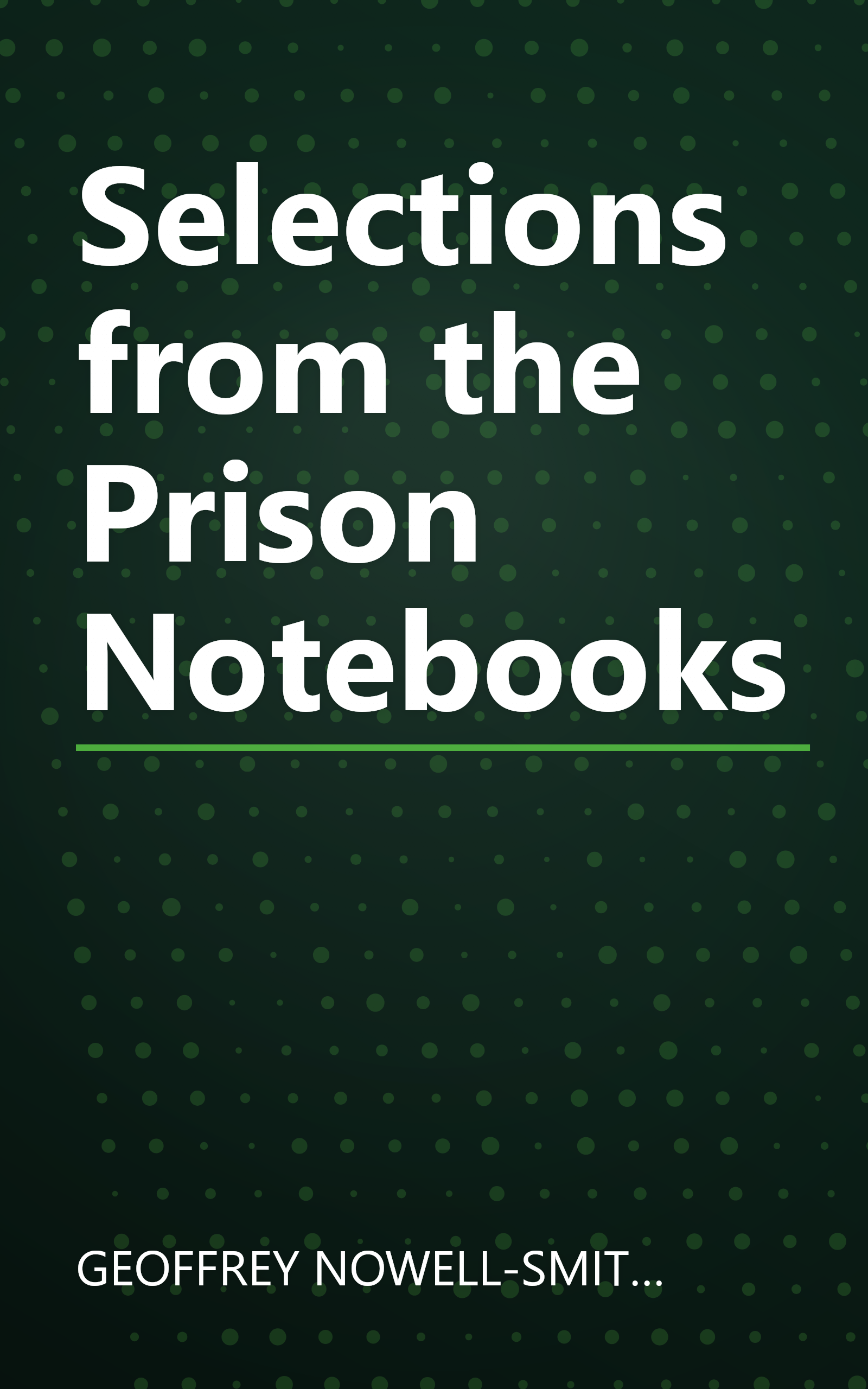 Selections from the Prison Notebooks book cover