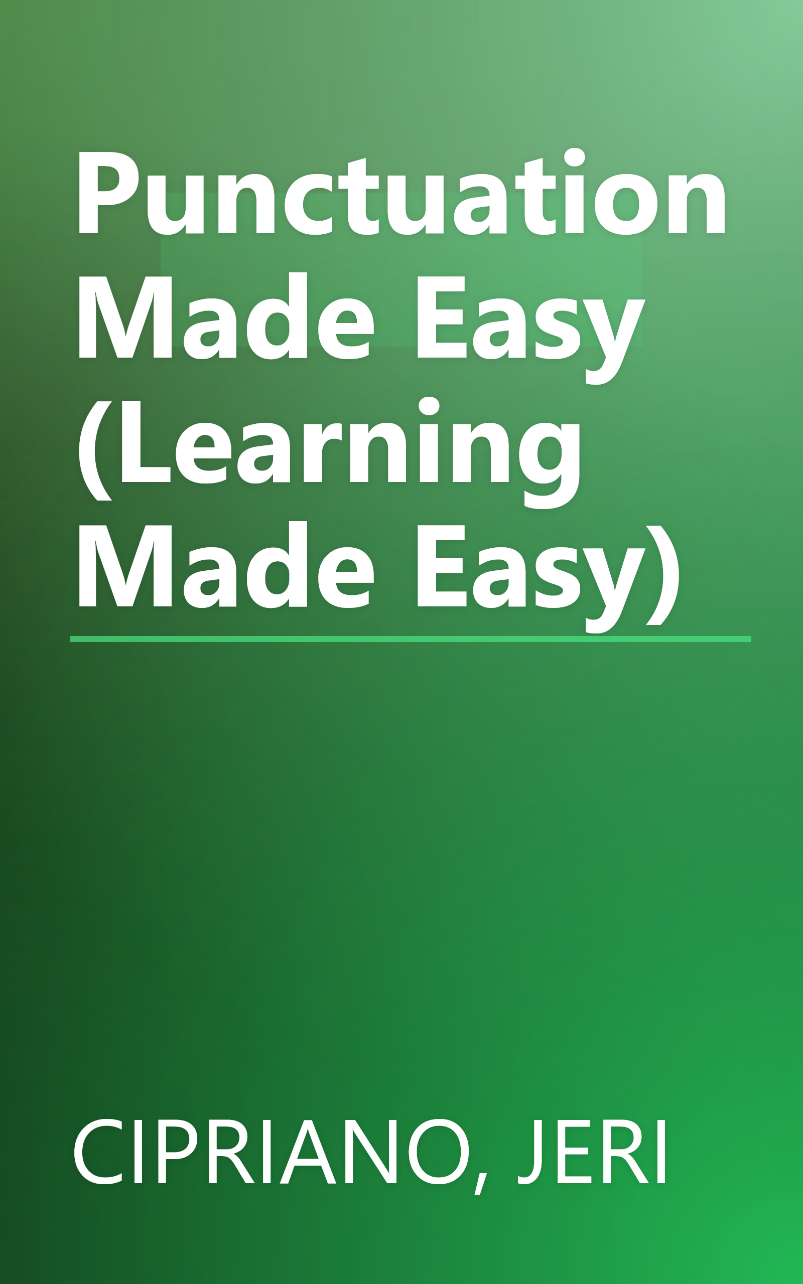 Punctuation Made Easy (Learning Made Easy) book cover