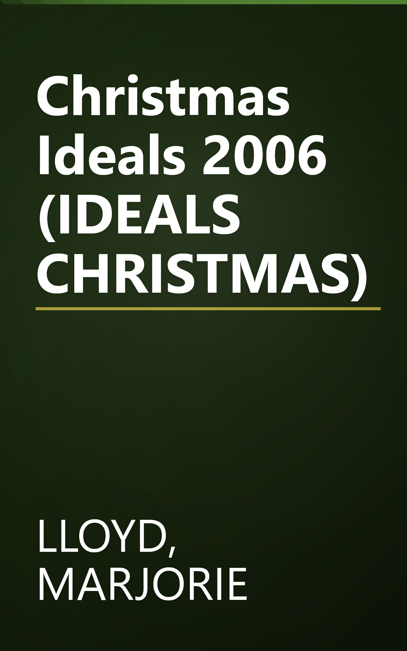 Christmas Ideals 2006 (IDEALS CHRISTMAS) book cover