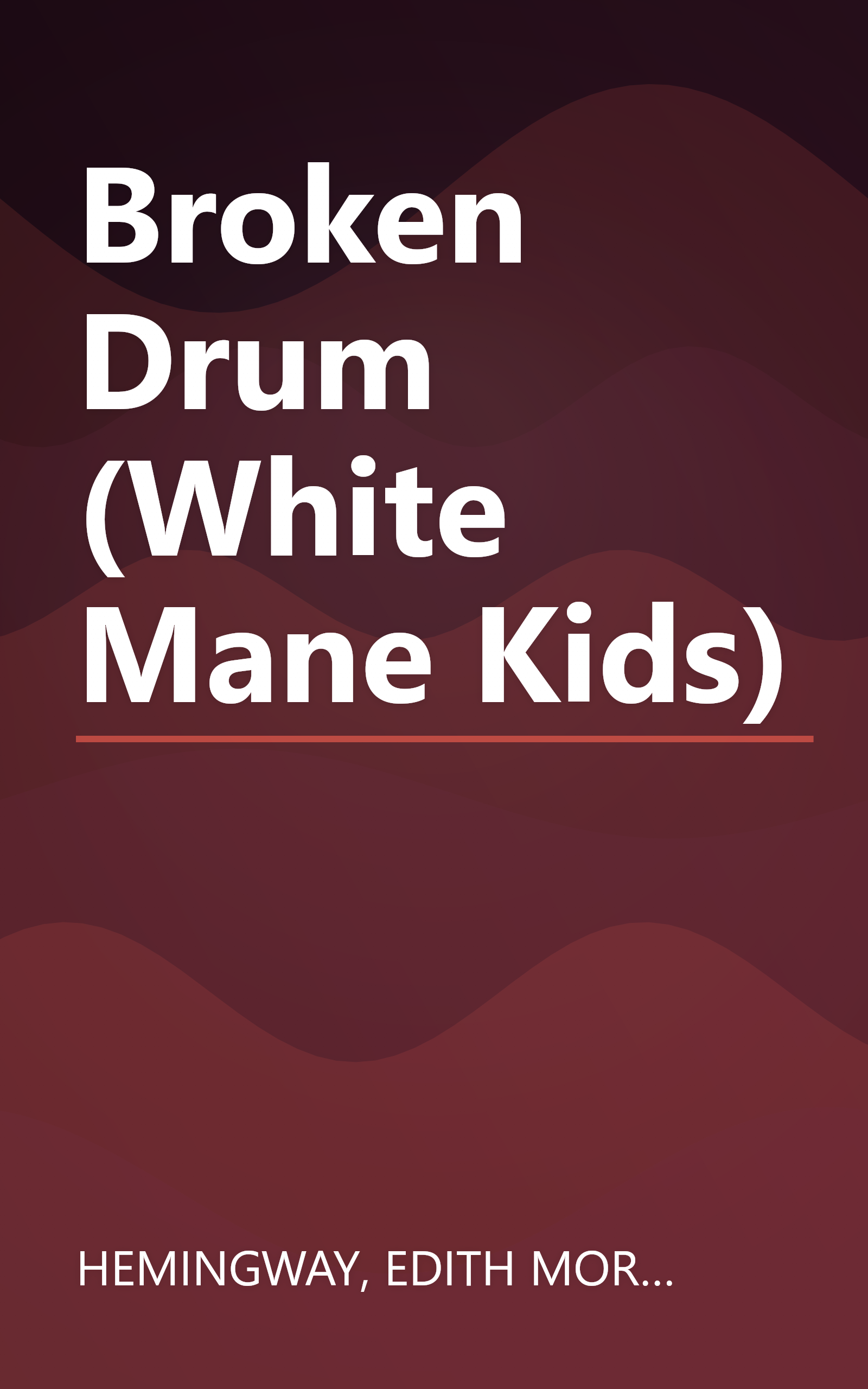 Broken Drum (White Mane Kids) book cover