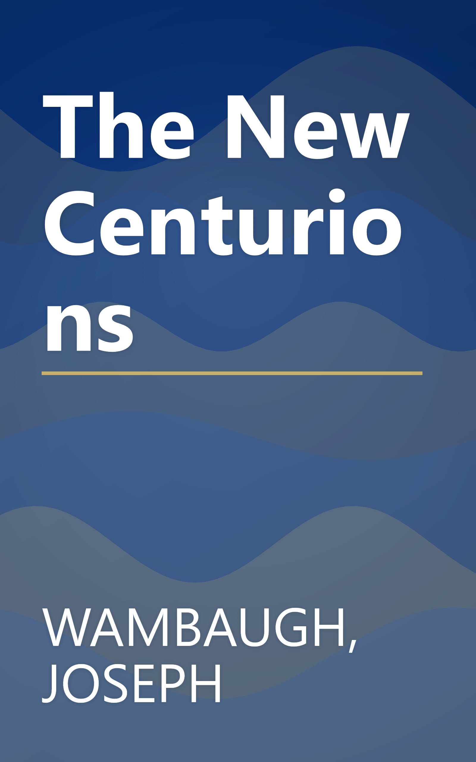 The New Centurions book cover