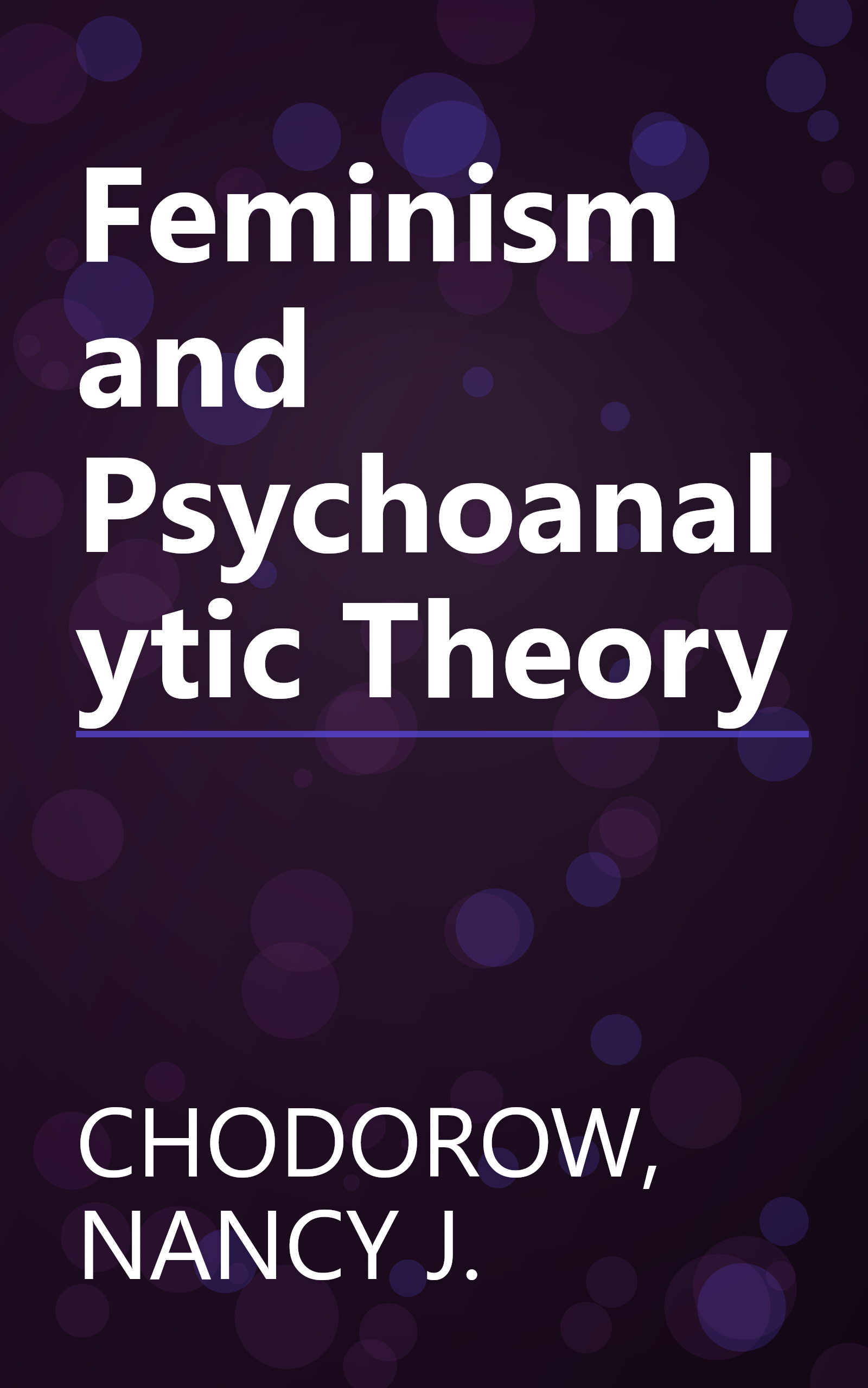 Feminism and Psychoanalytic Theory book cover