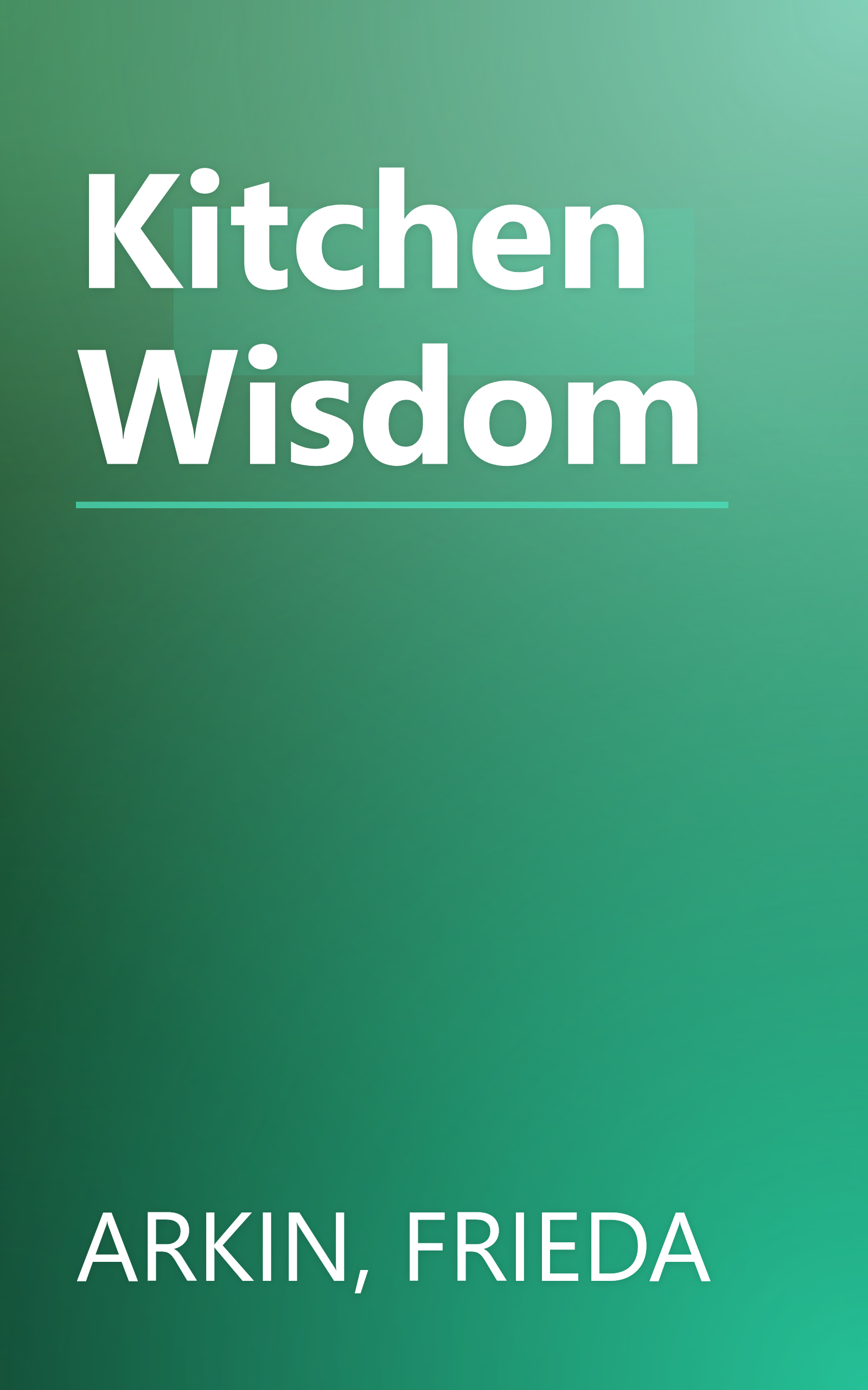 Kitchen Wisdom book cover