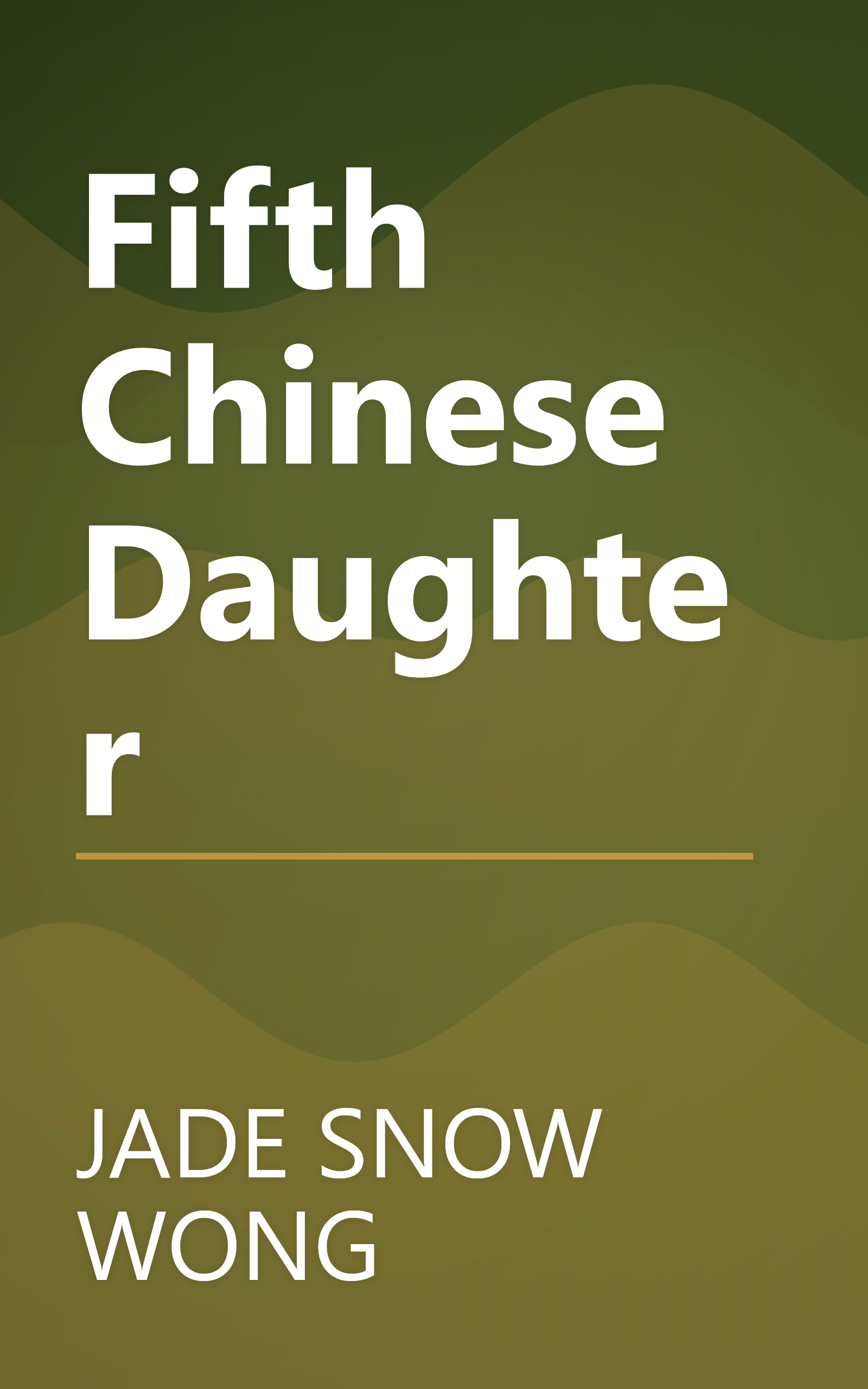 Fifth Chinese Daughter book cover