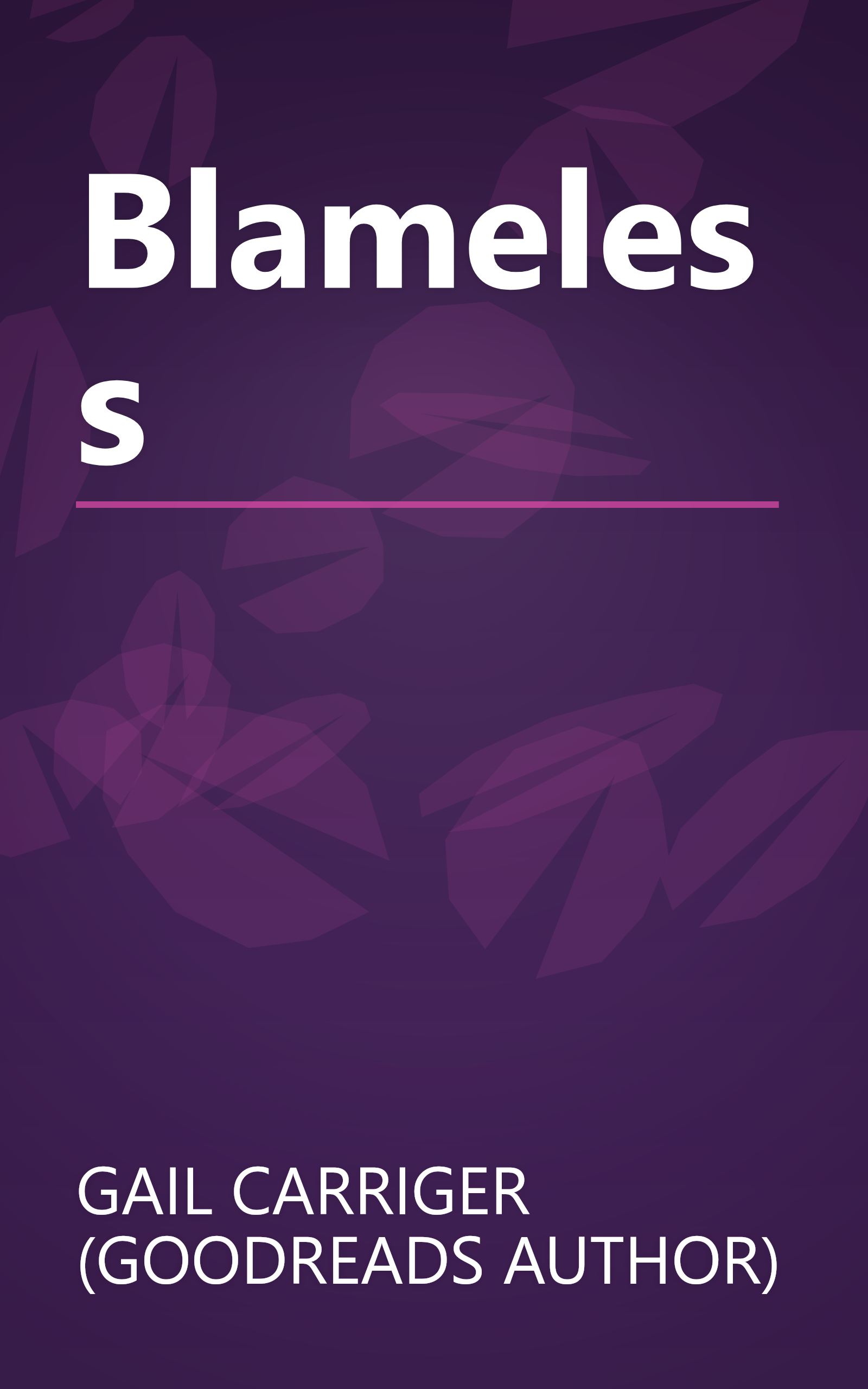 Blameless book cover