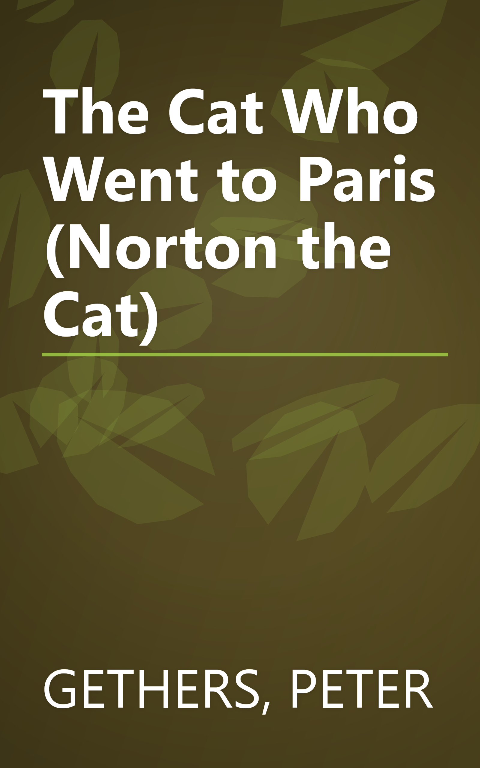 The Cat Who Went to Paris (Norton the Cat) book cover
