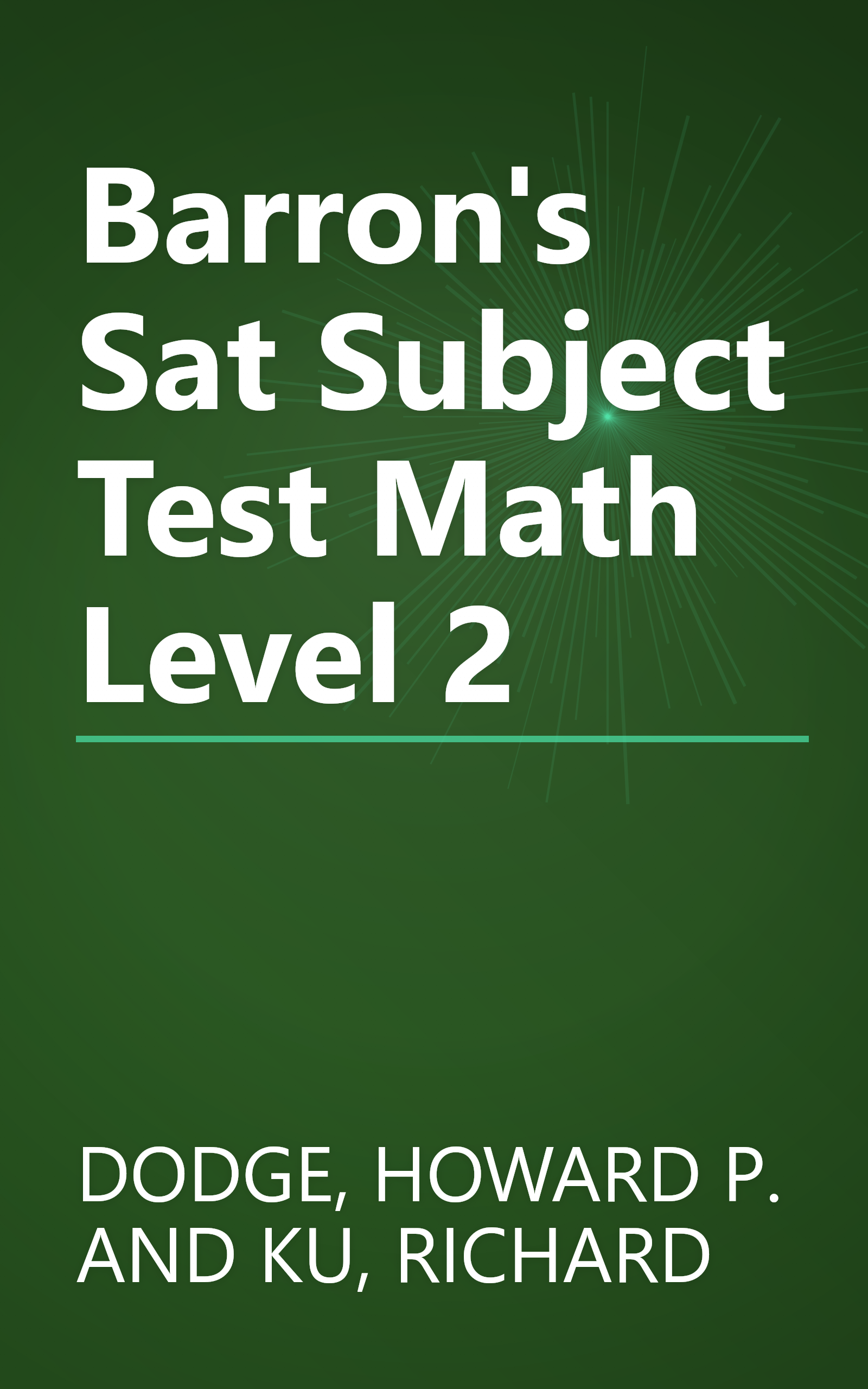 Barron's Sat Subject Test Math Level 2 book cover