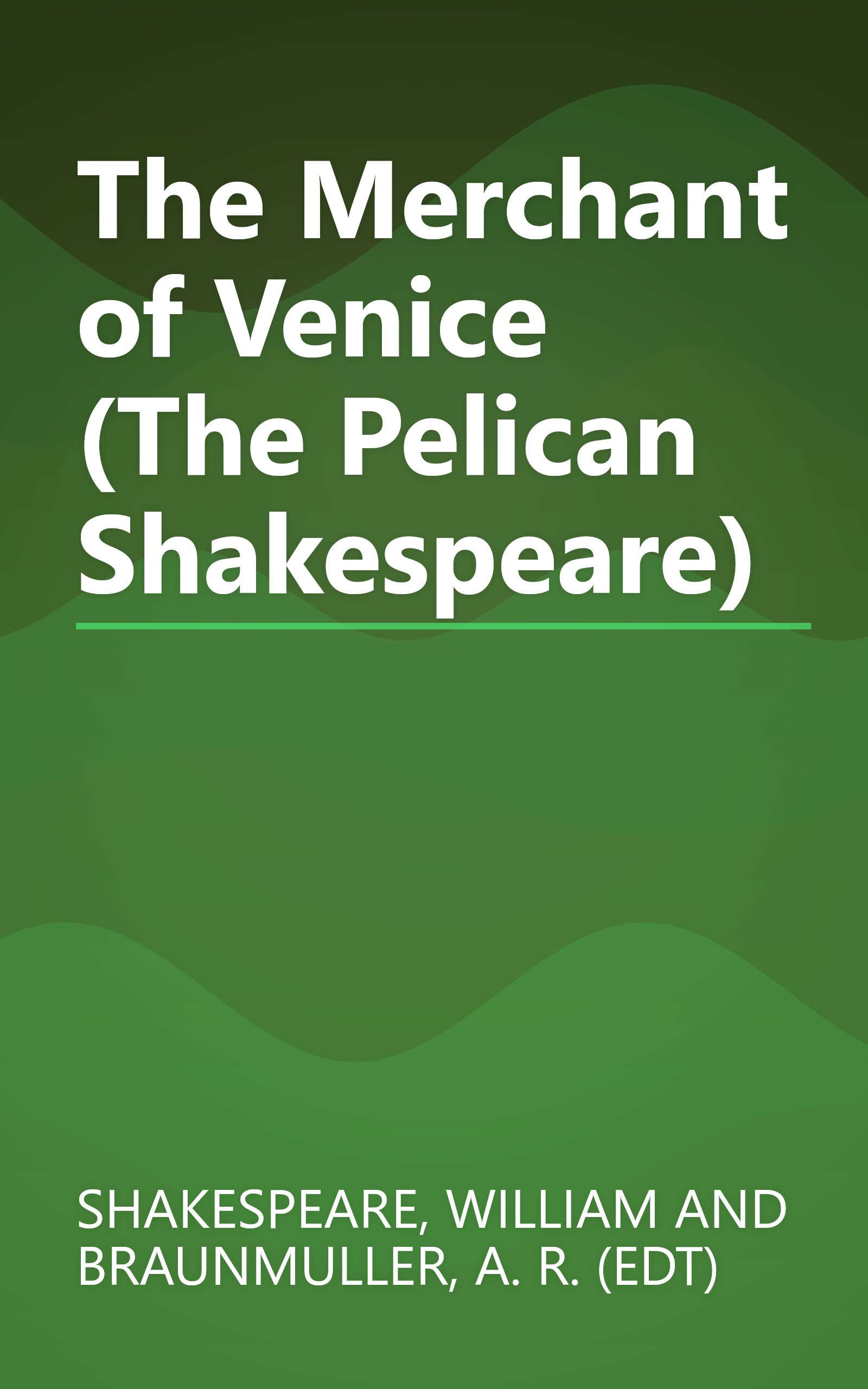 The Merchant of Venice (The Pelican Shakespeare) book cover