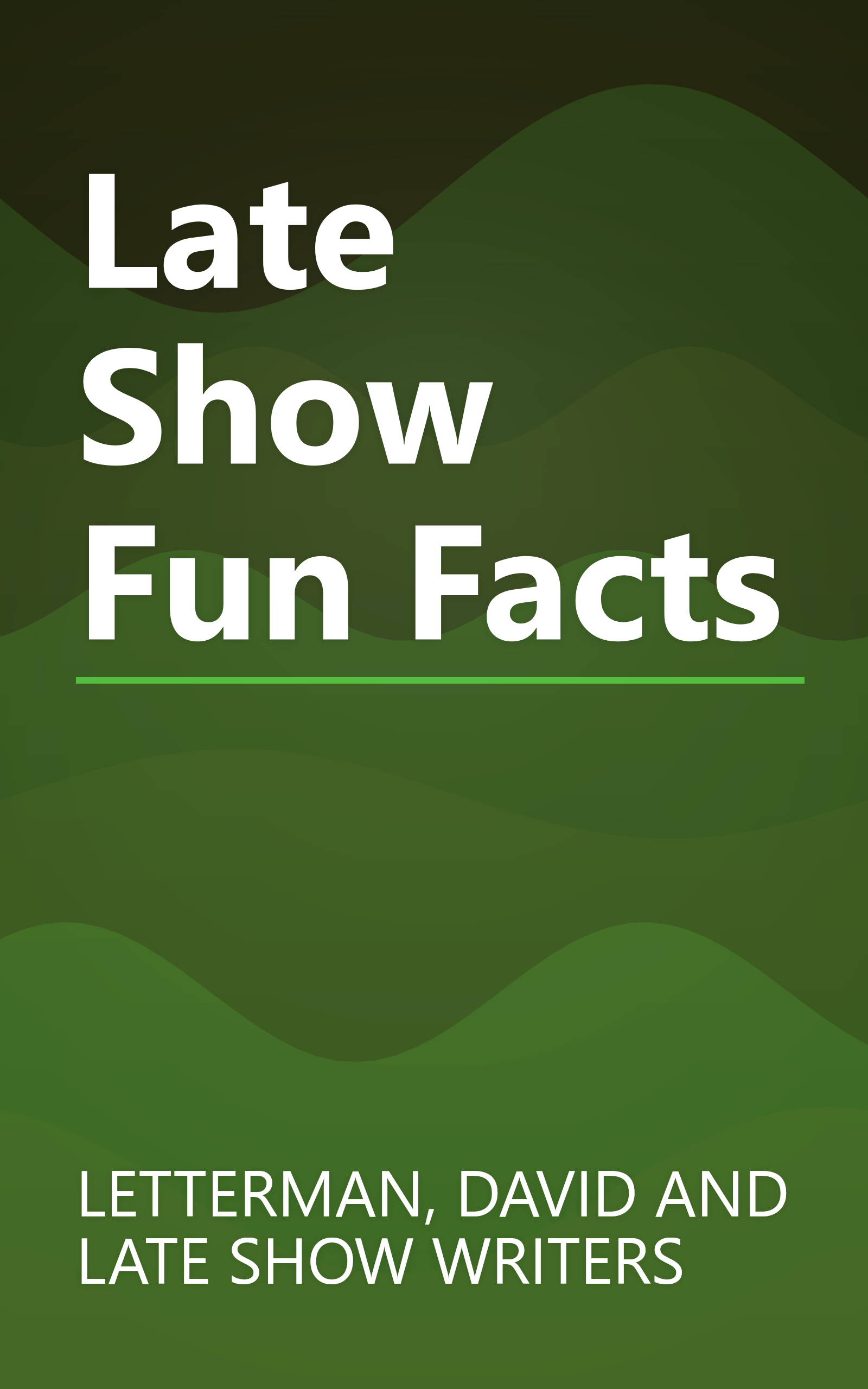 Late Show Fun Facts book cover