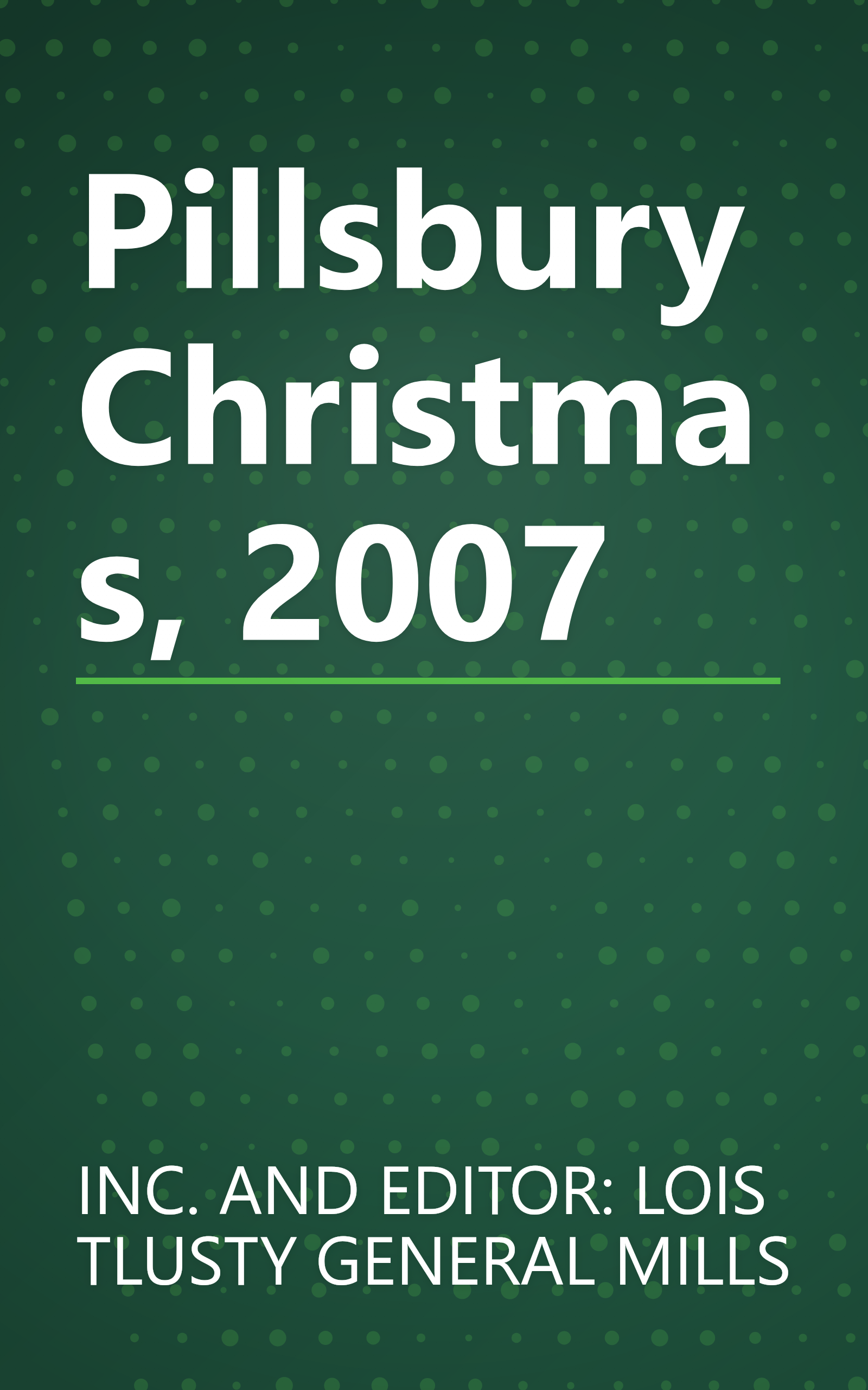 Pillsbury Christmas, 2007 book cover