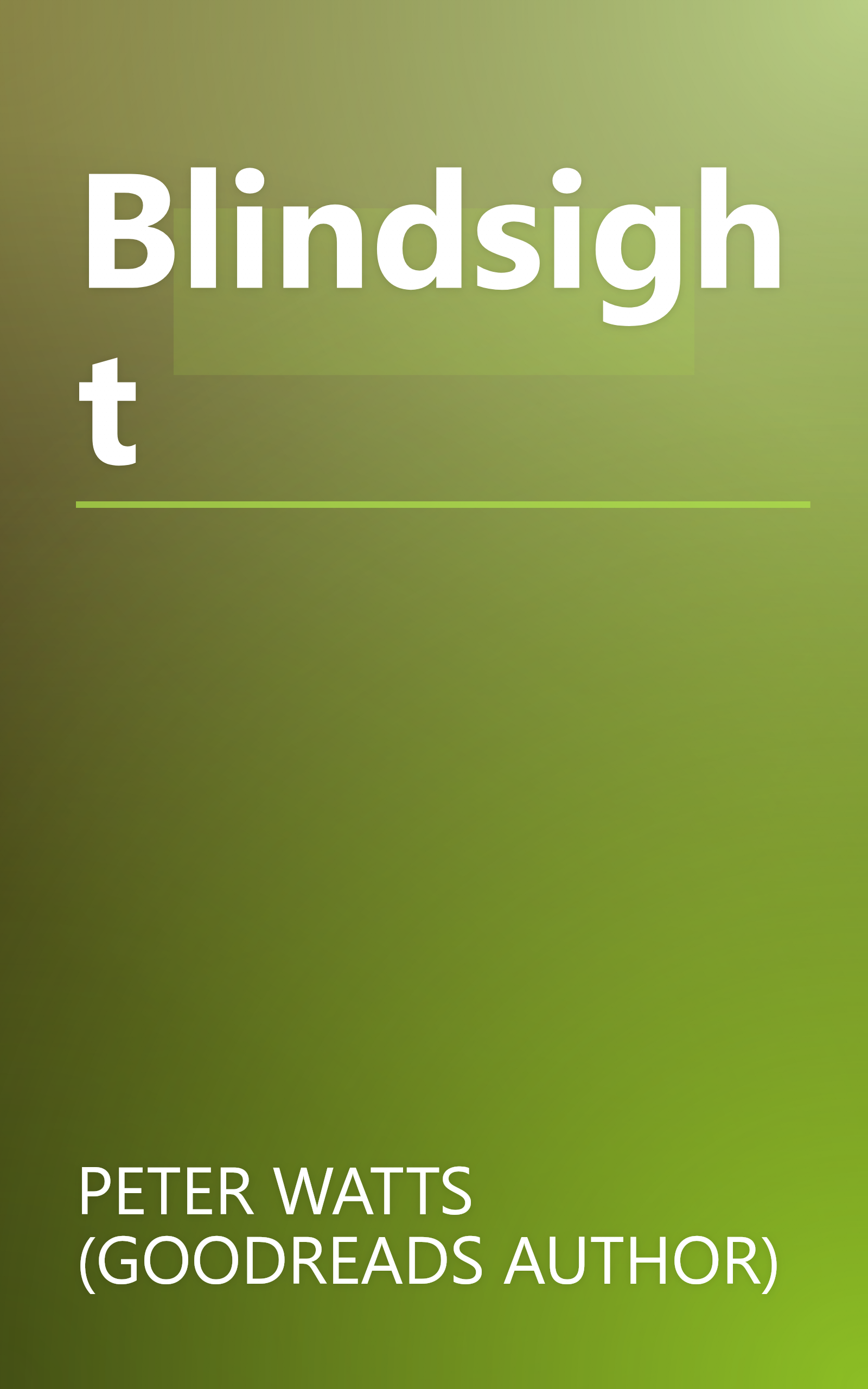 Blindsight book cover