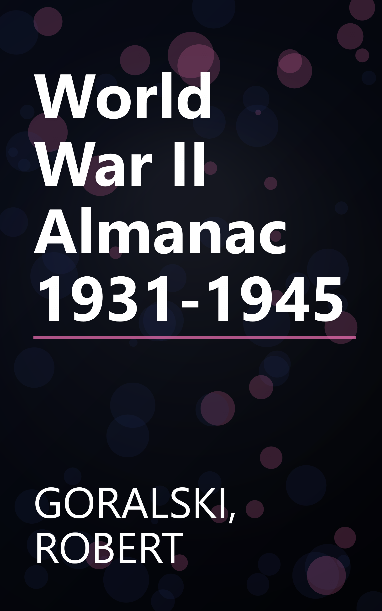 World War II Almanac 1931-1945 book cover