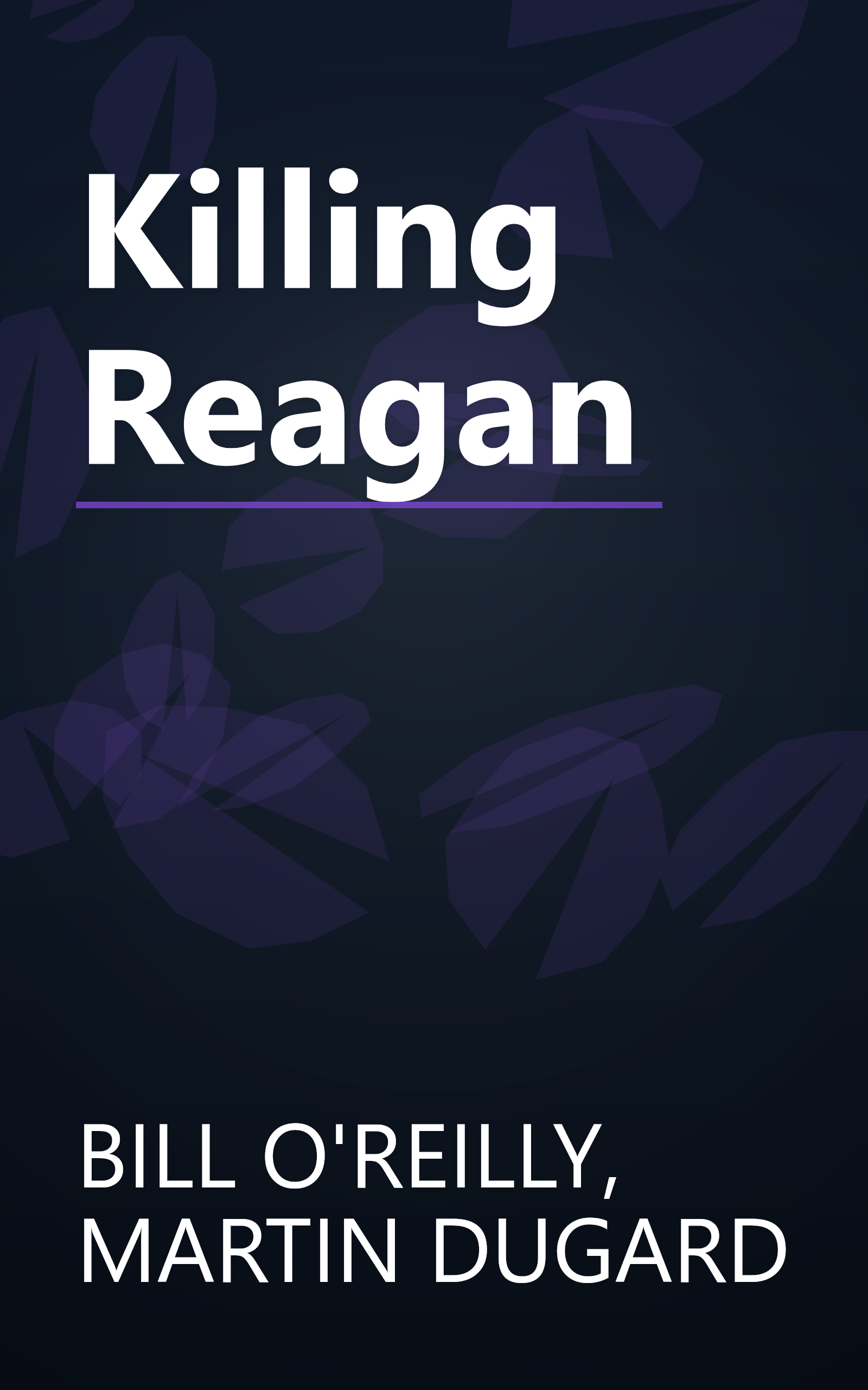 Killing Reagan book cover