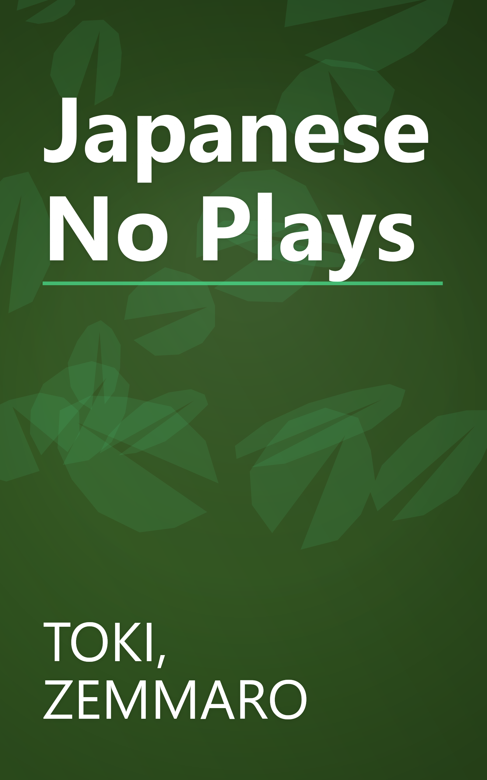 Japanese No Plays book cover