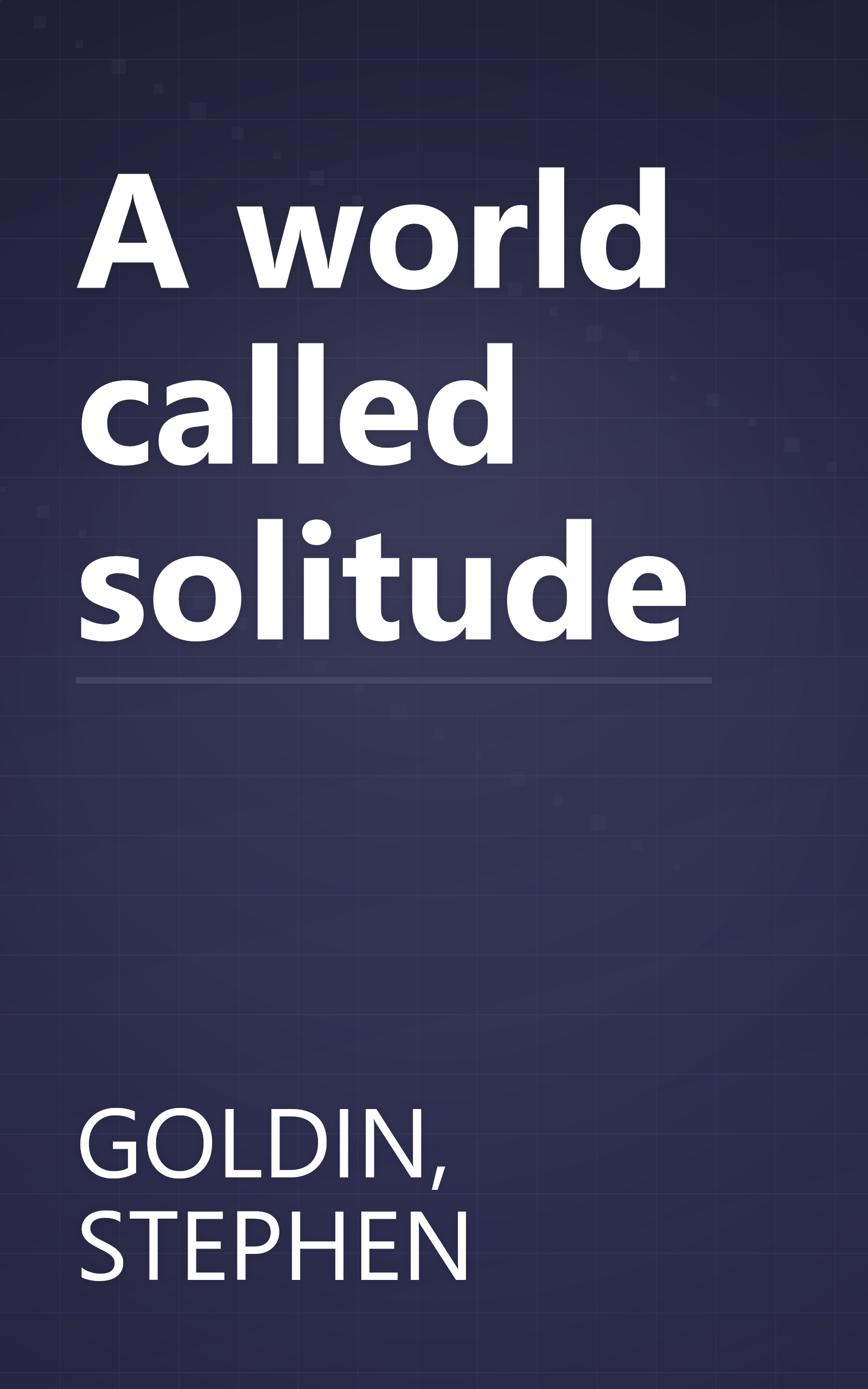 A world called solitude book cover