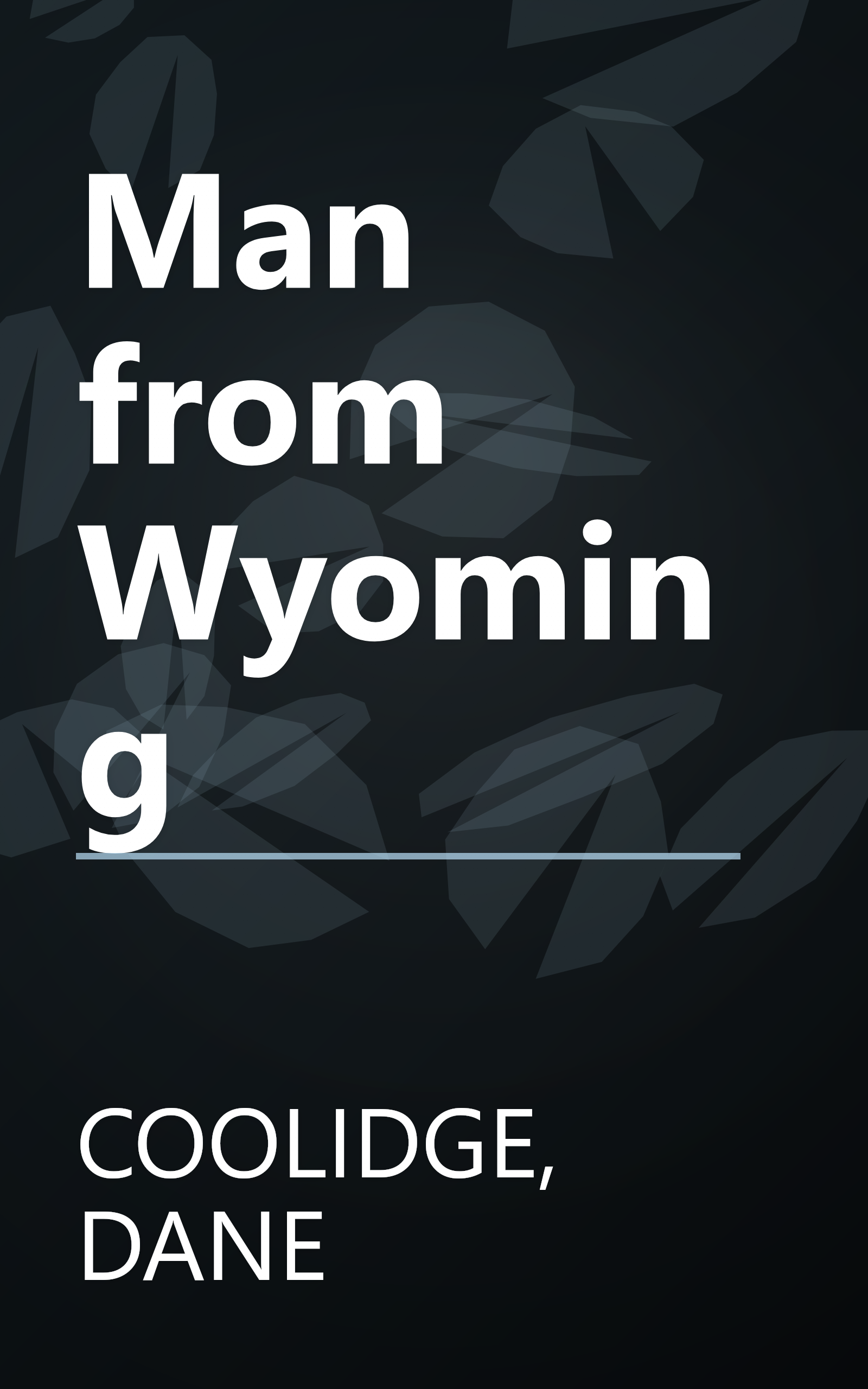 Man from Wyoming book cover