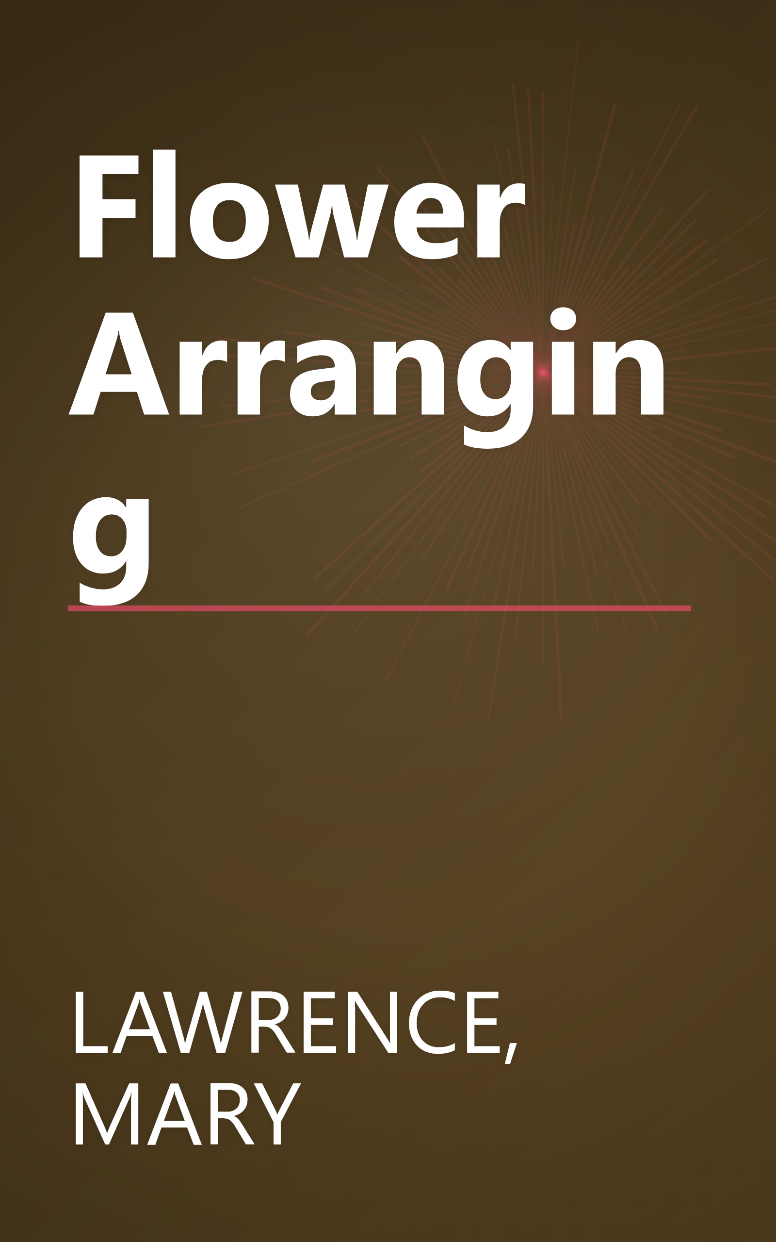 Flower Arranging book cover