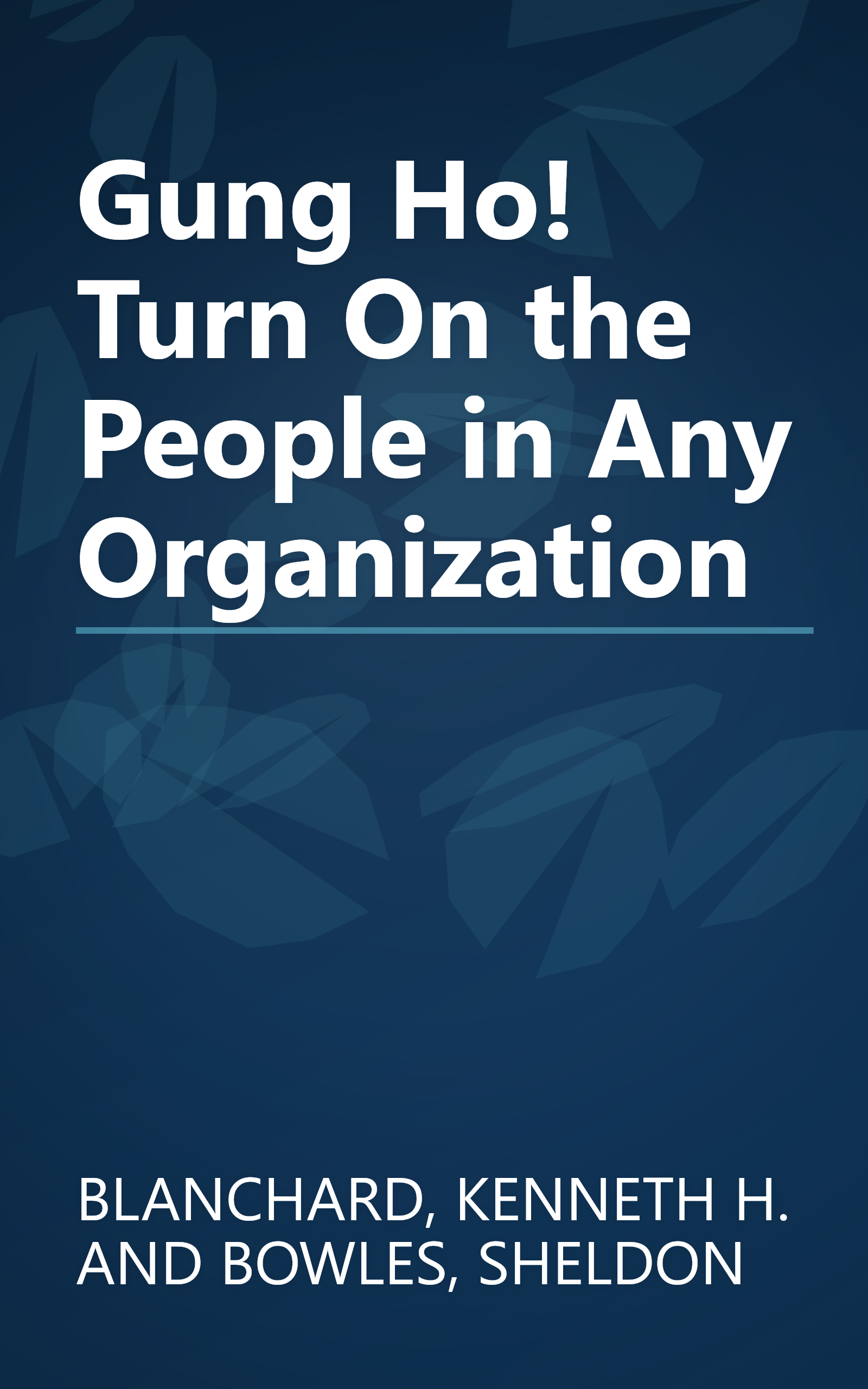Gung Ho! Turn On the People in Any Organization book cover