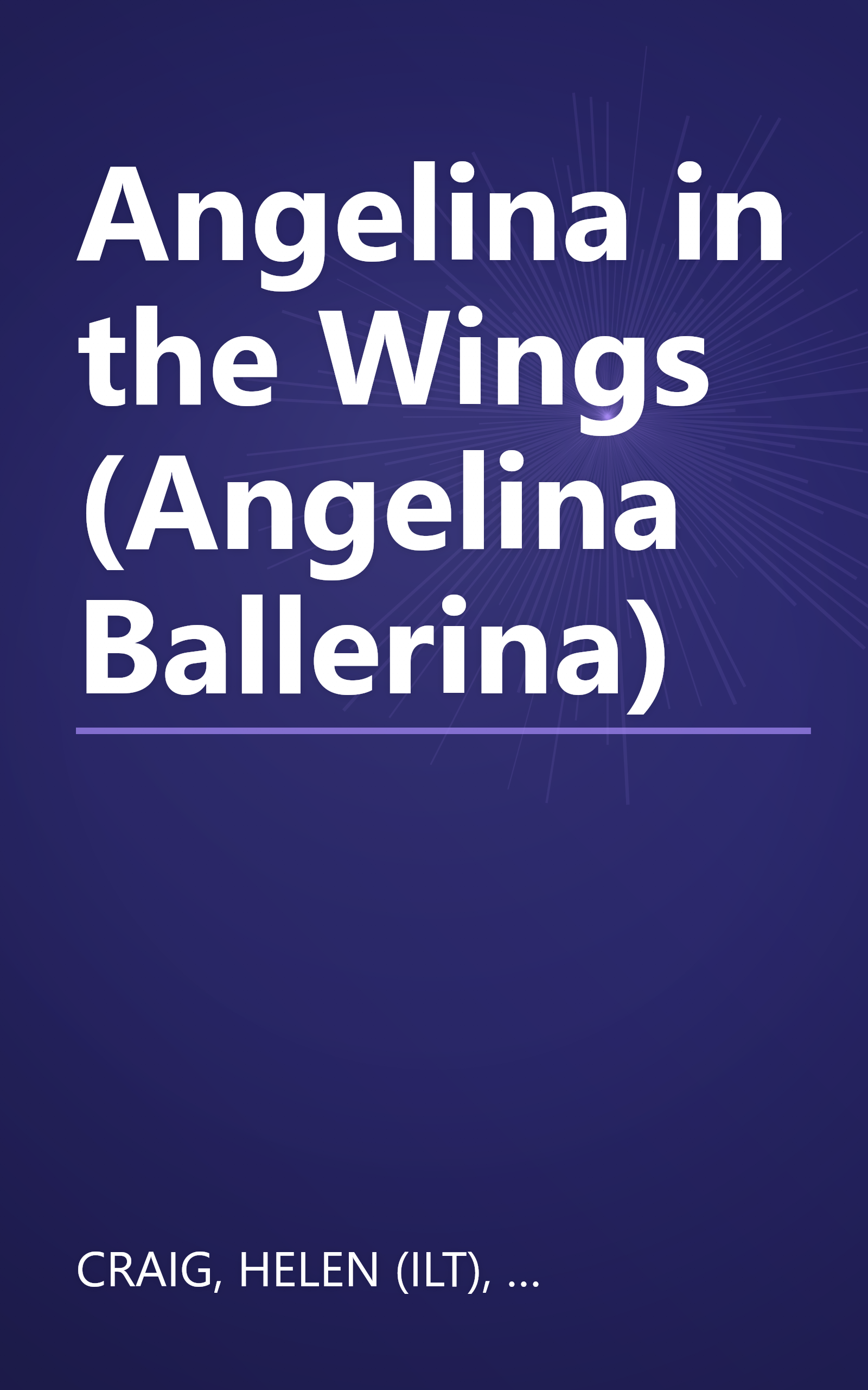 Angelina in the Wings (Angelina Ballerina) book cover