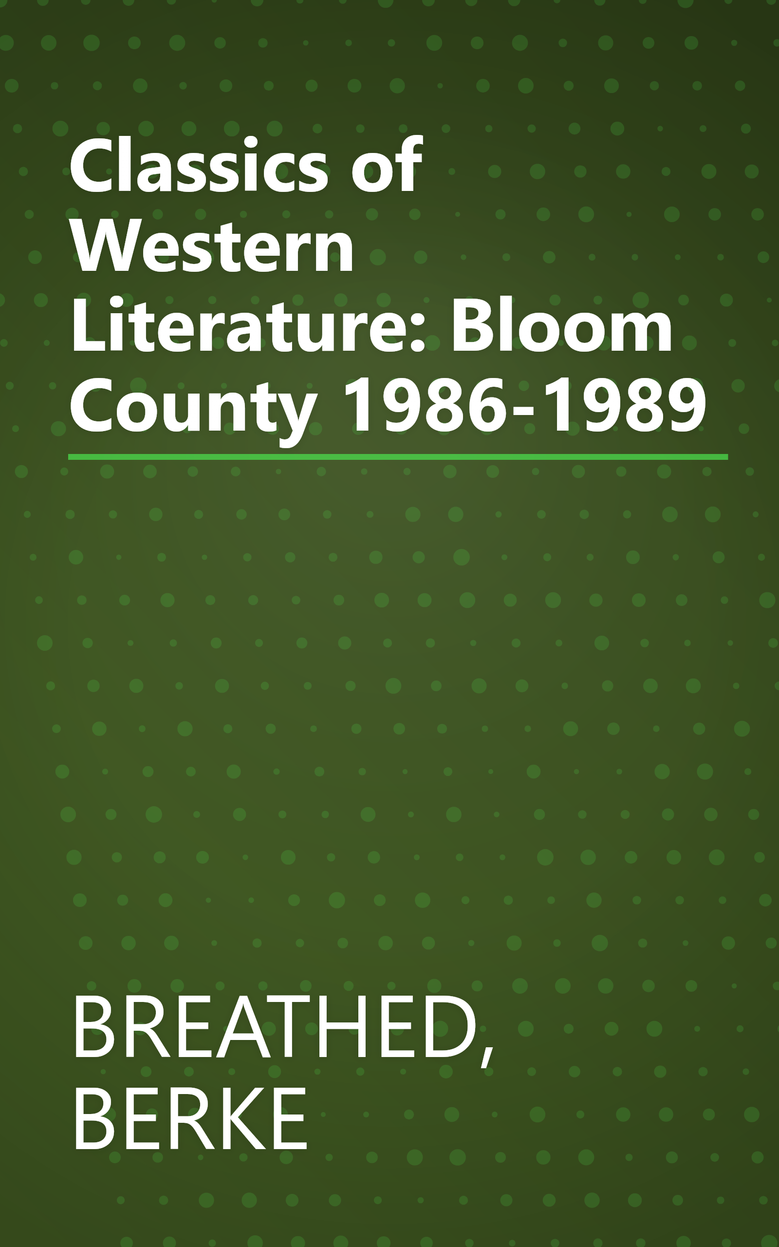 Classics of Western Literature: Bloom County 1986-1989 book cover