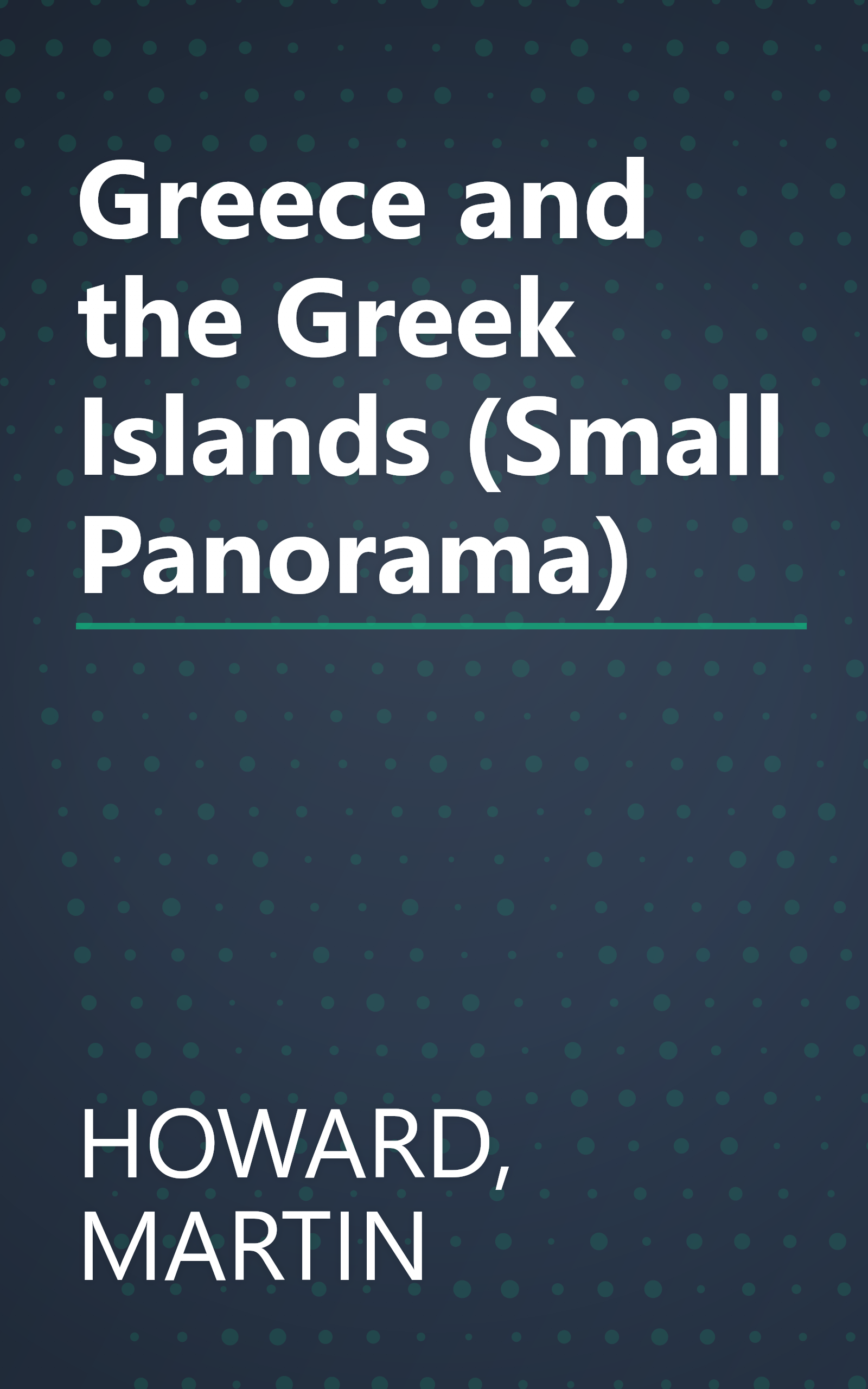 Greece and the Greek Islands (Small Panorama) book cover