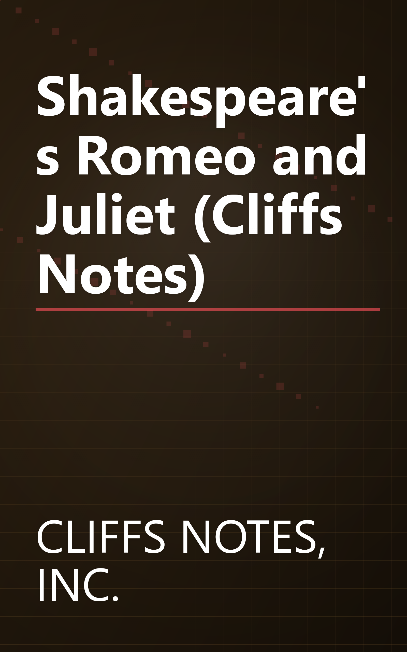 Shakespeare's Romeo and Juliet (Cliffs Notes) book cover