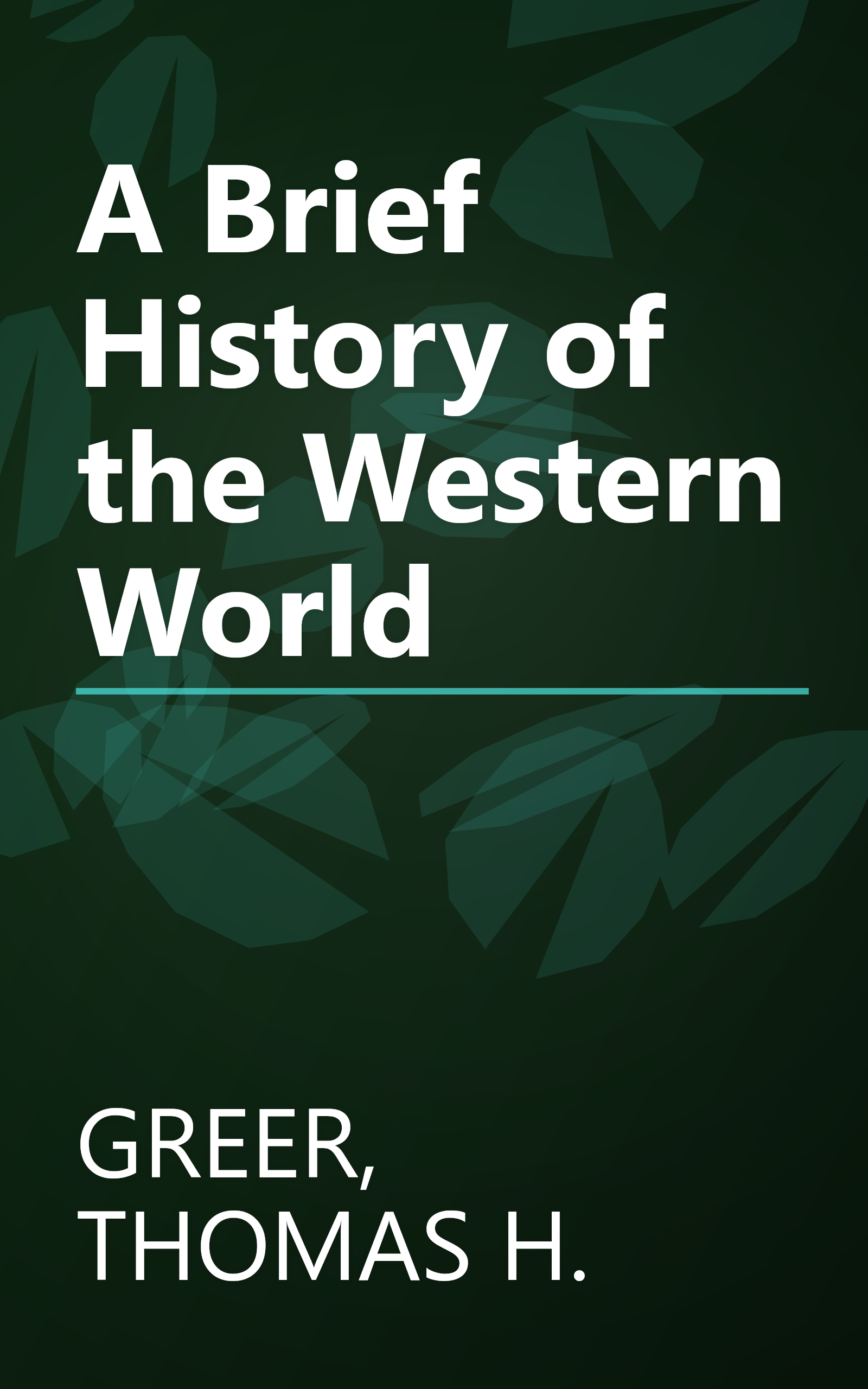 A Brief History of the Western World book cover