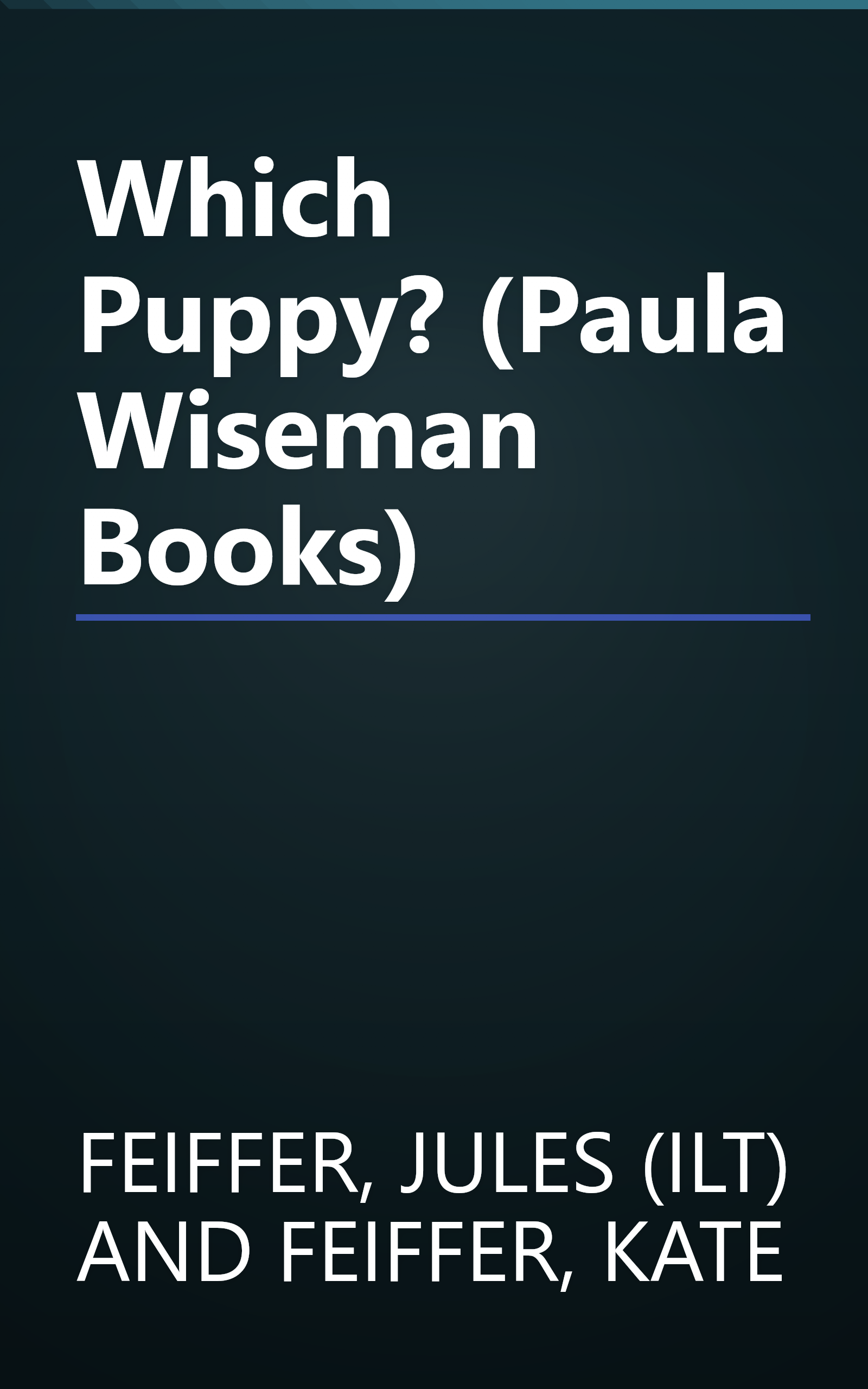 Which Puppy? (Paula Wiseman Books) book cover