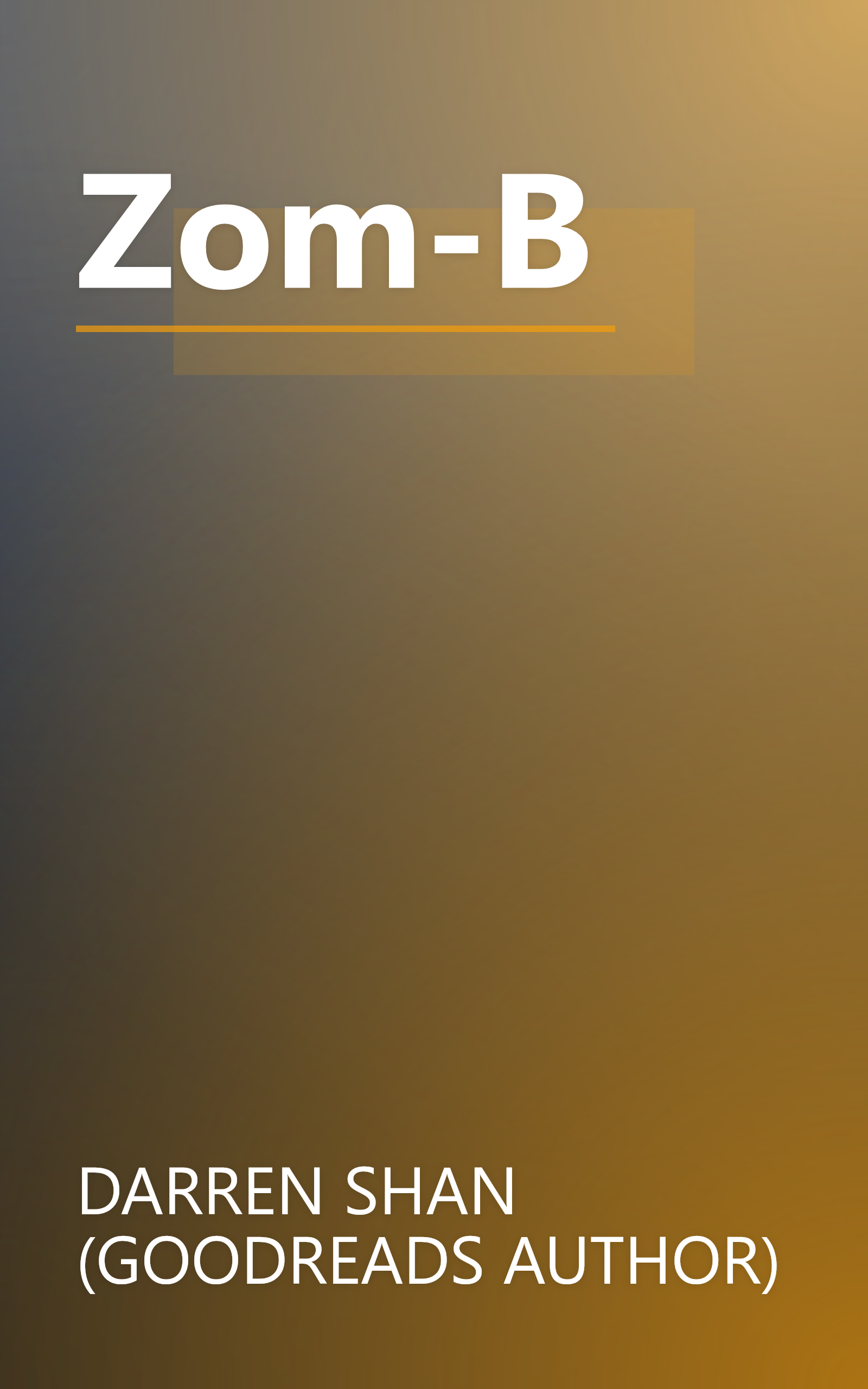 Zom-B book cover