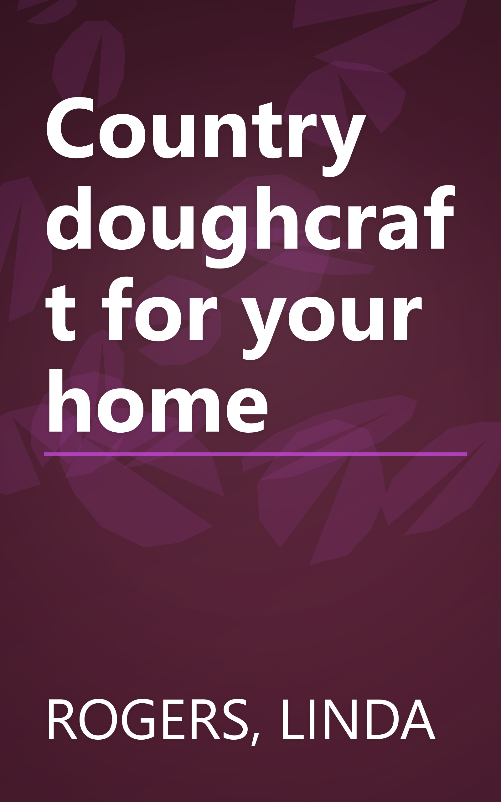 Country doughcraft for your home book cover