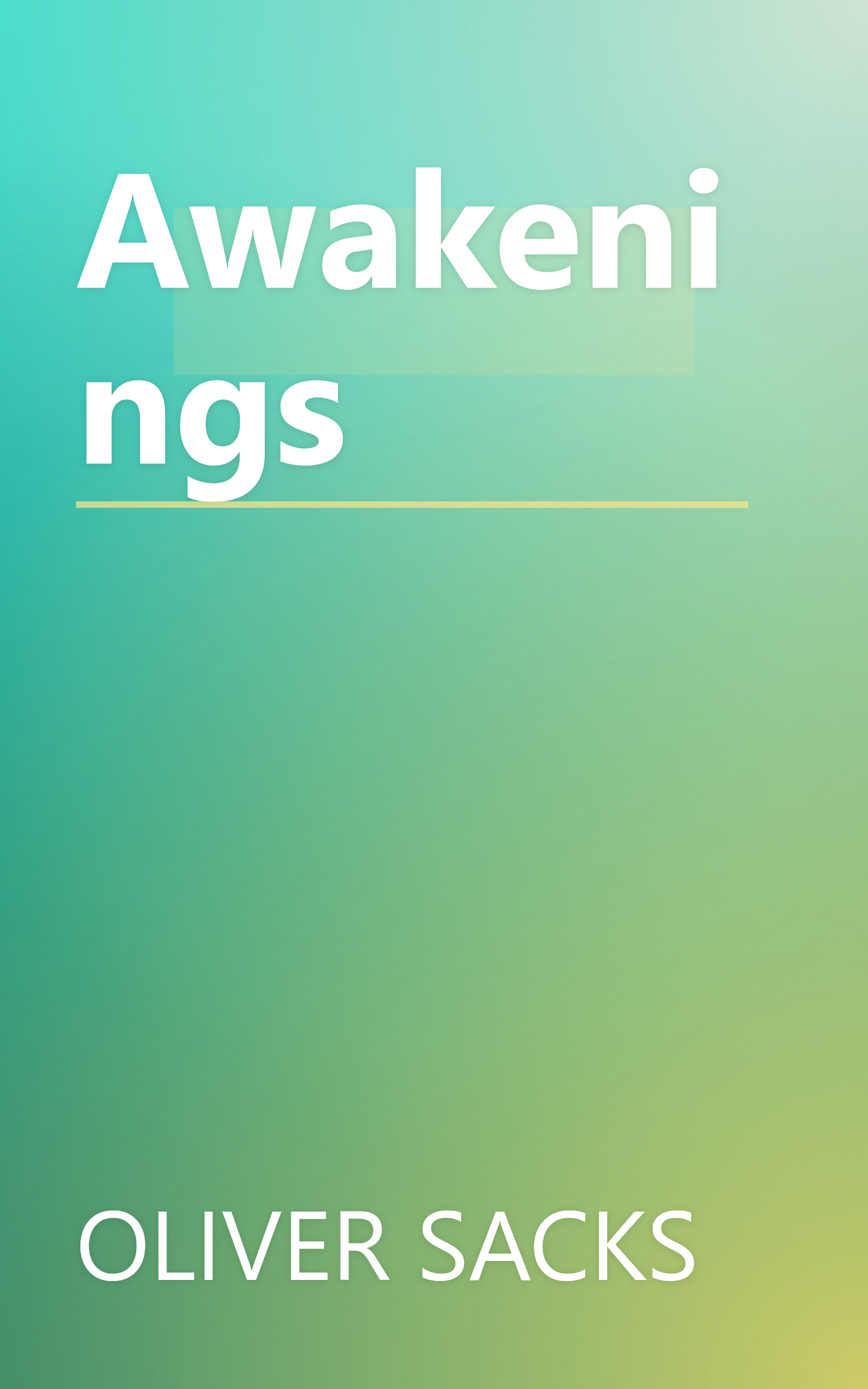 Awakenings book cover
