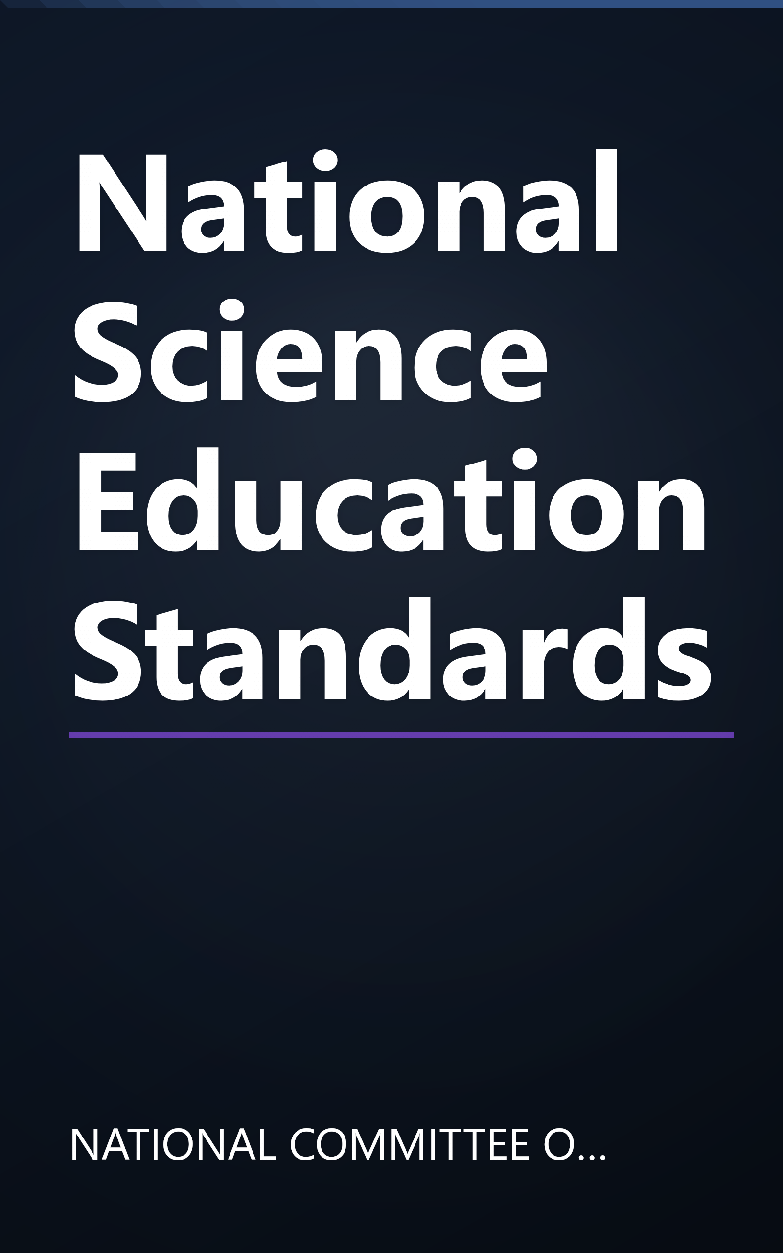 National Science Education Standards book cover