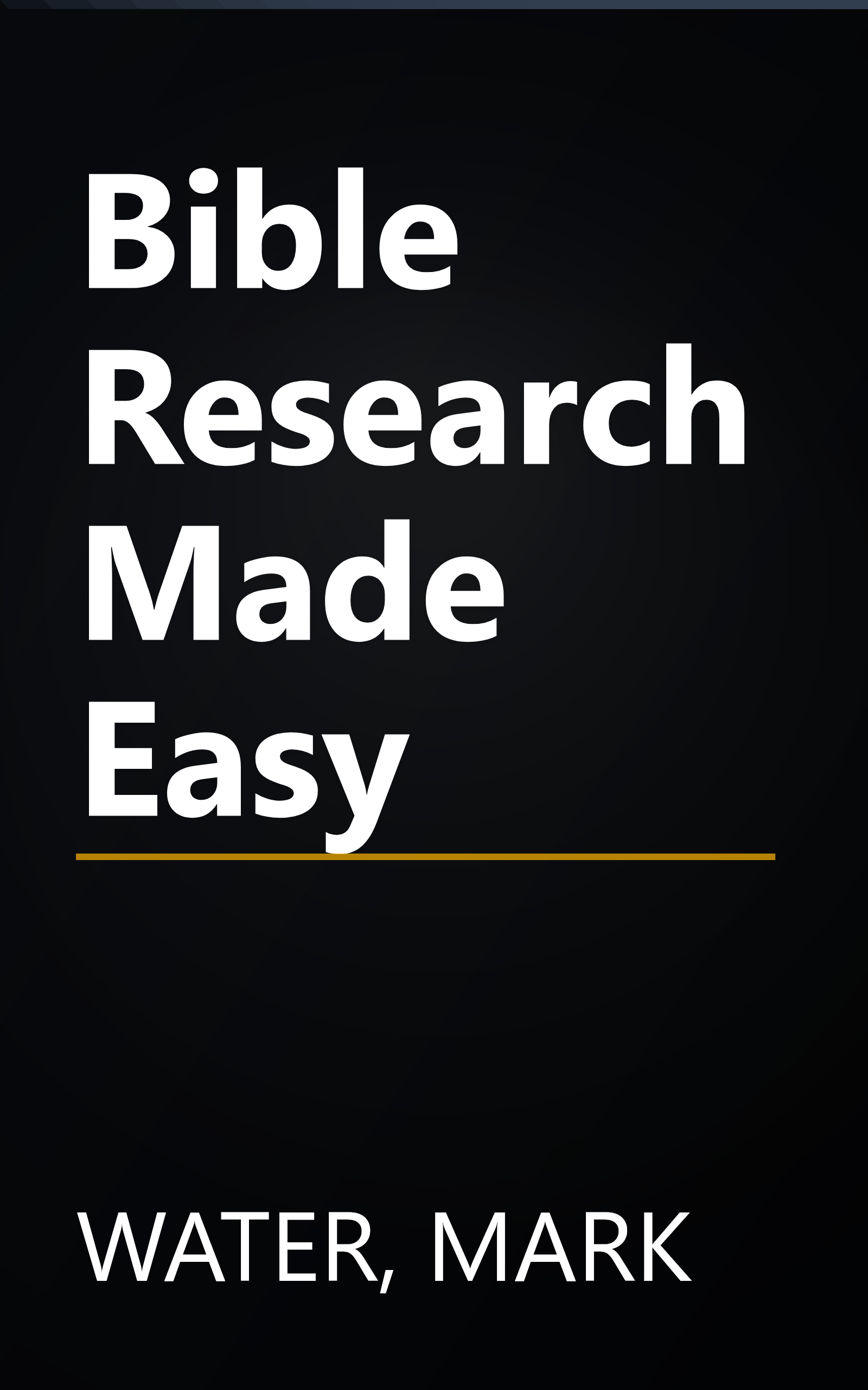Bible Research Made Easy book cover