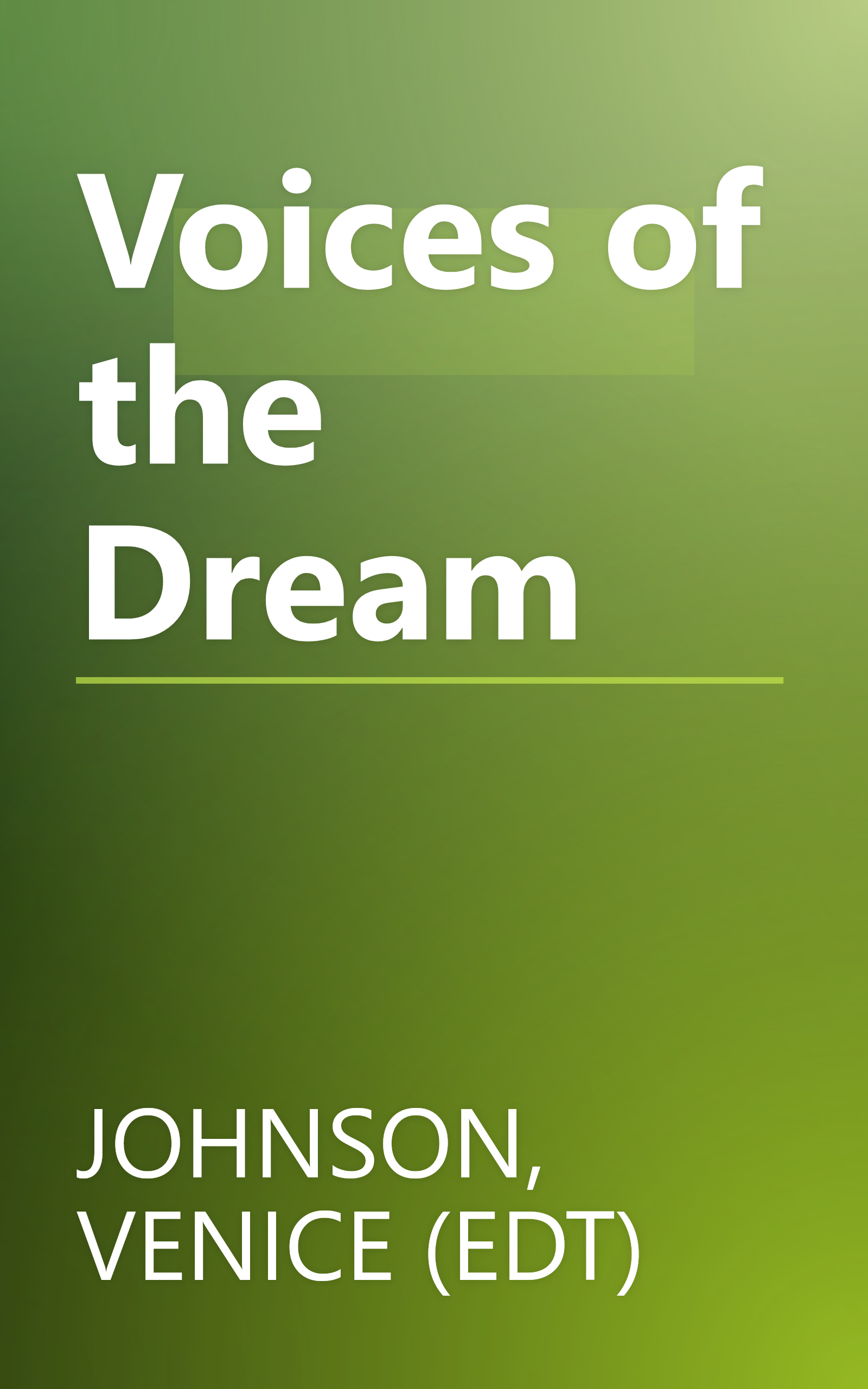 Voices of the Dream book cover