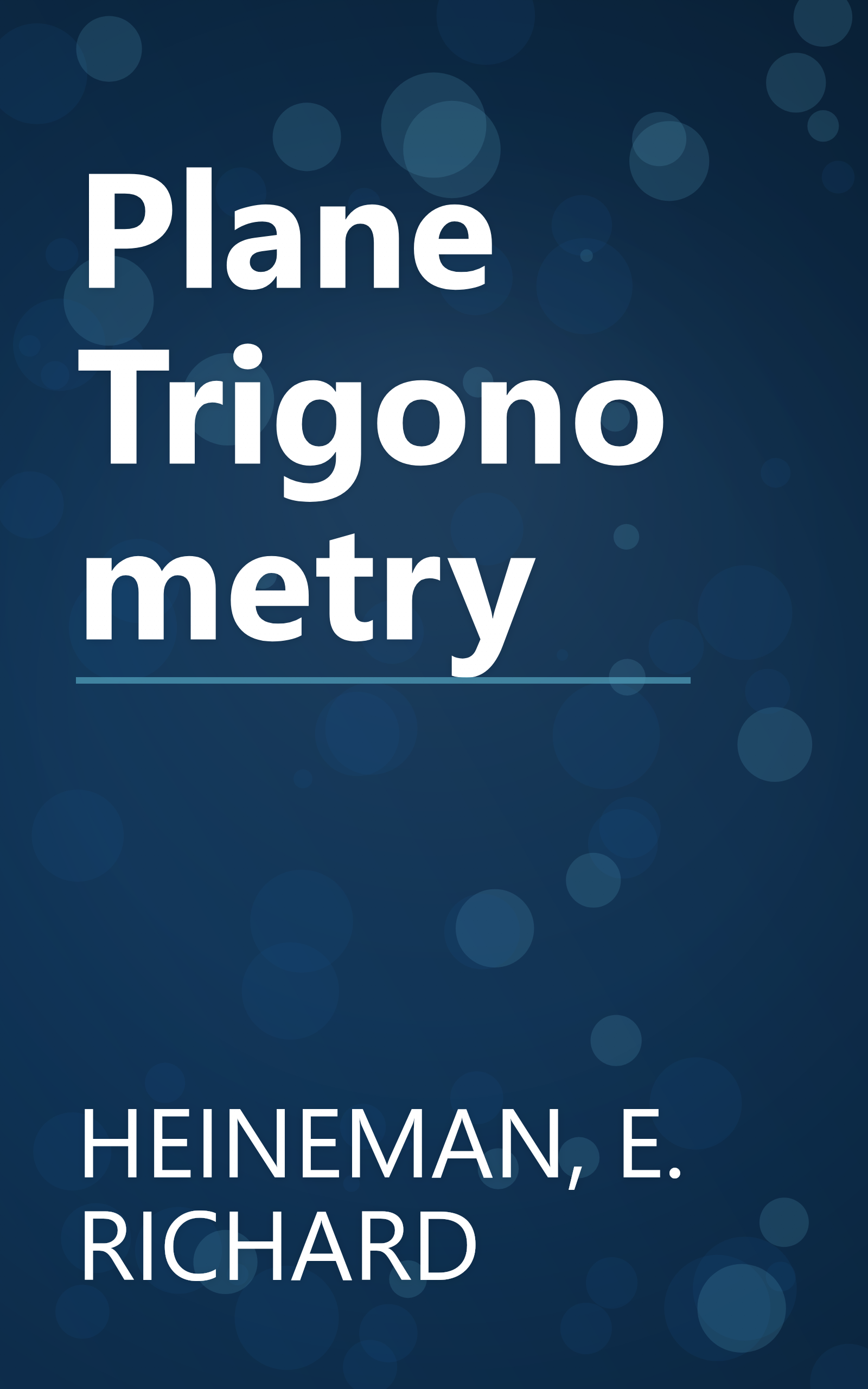 Plane Trigonometry book cover