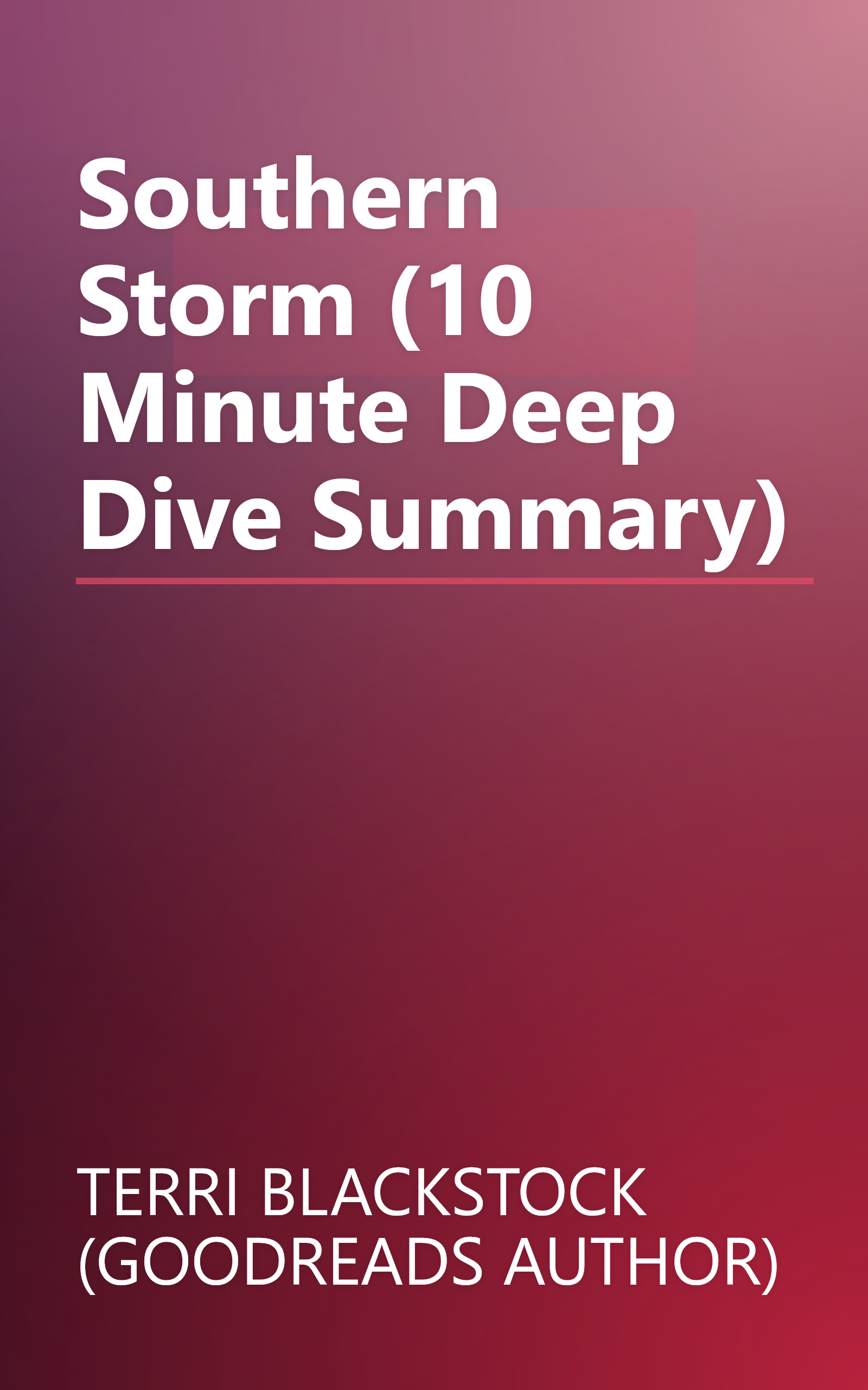 Southern Storm (10 Minute   Deep Dive Summary) book cover