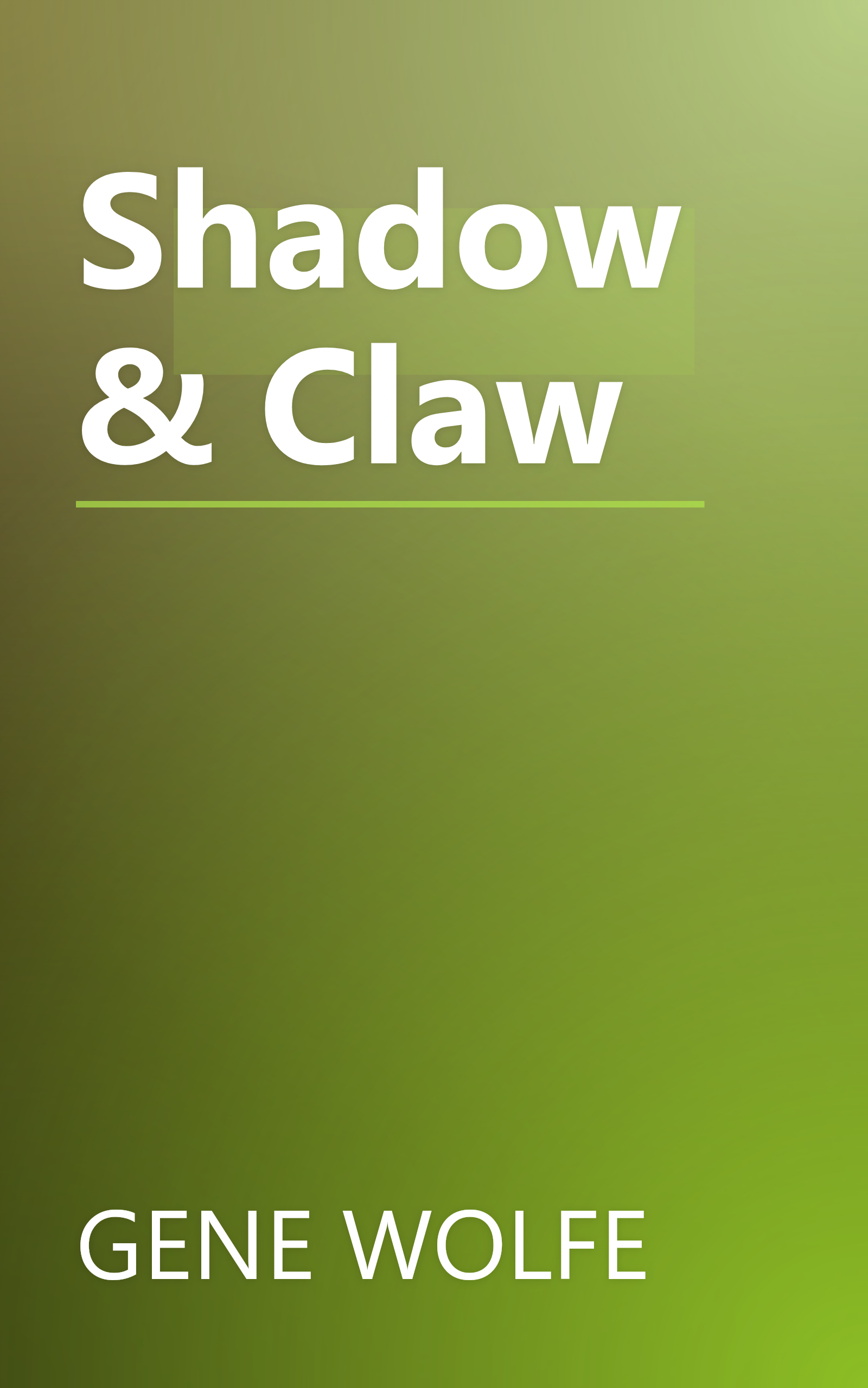 Shadow & Claw book cover