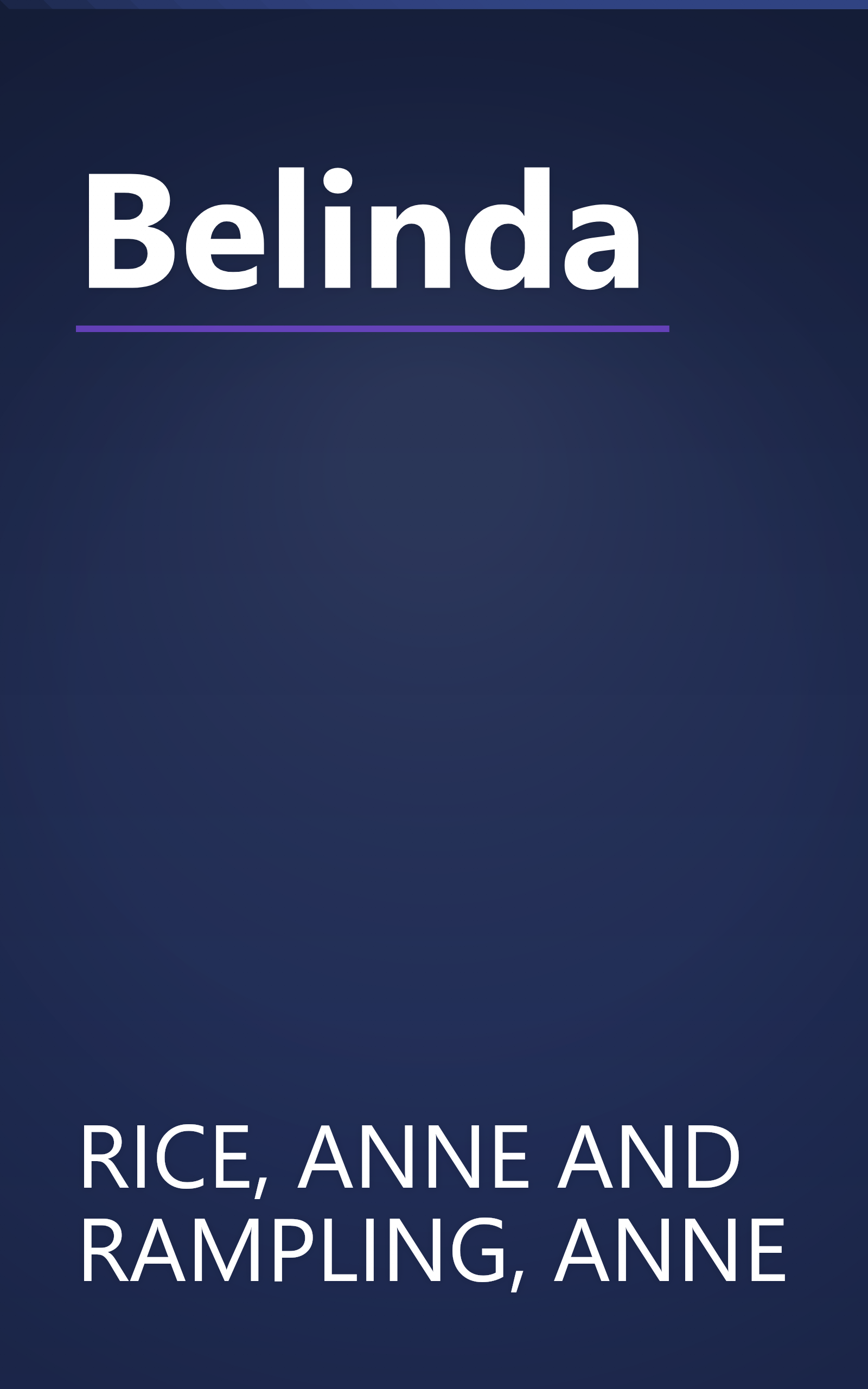 Belinda book cover
