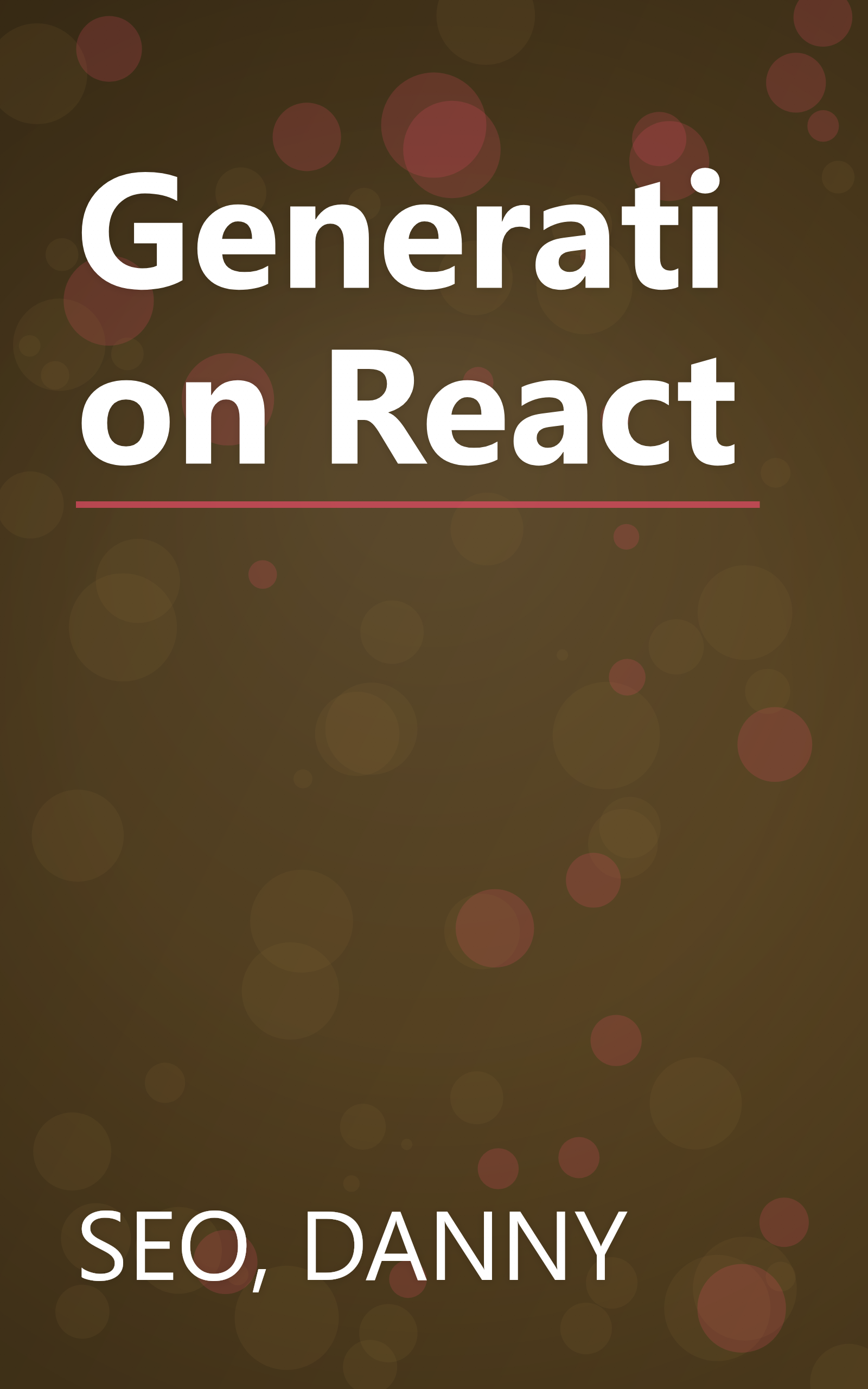 Generation React book cover