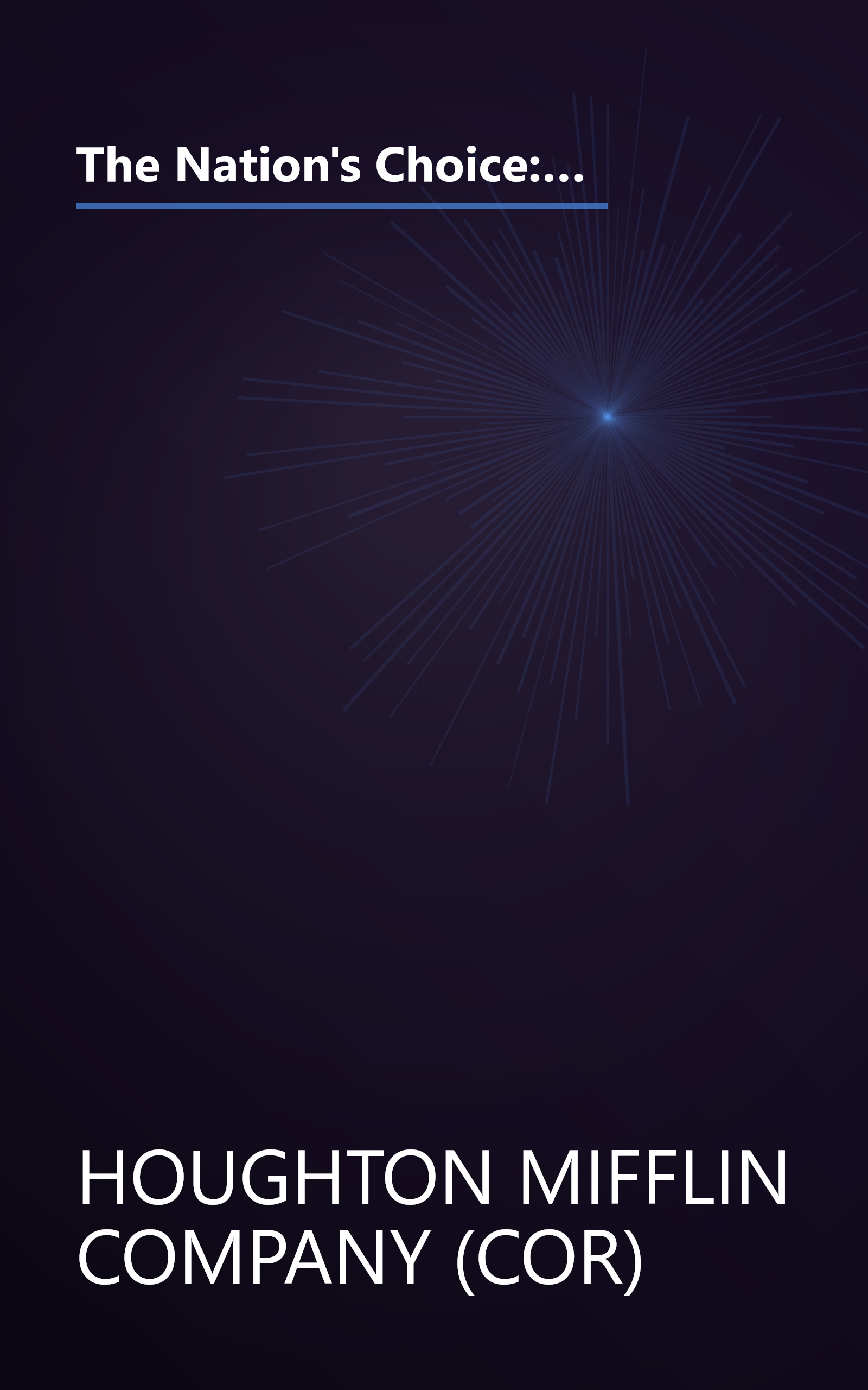 The Nation's Choice: Theme Paperbacks on Level Theme 2 Grade 2 Amelia Bedelia Goes Camping (Houghton Mifflin Reading: The Nation's Choice) book cover