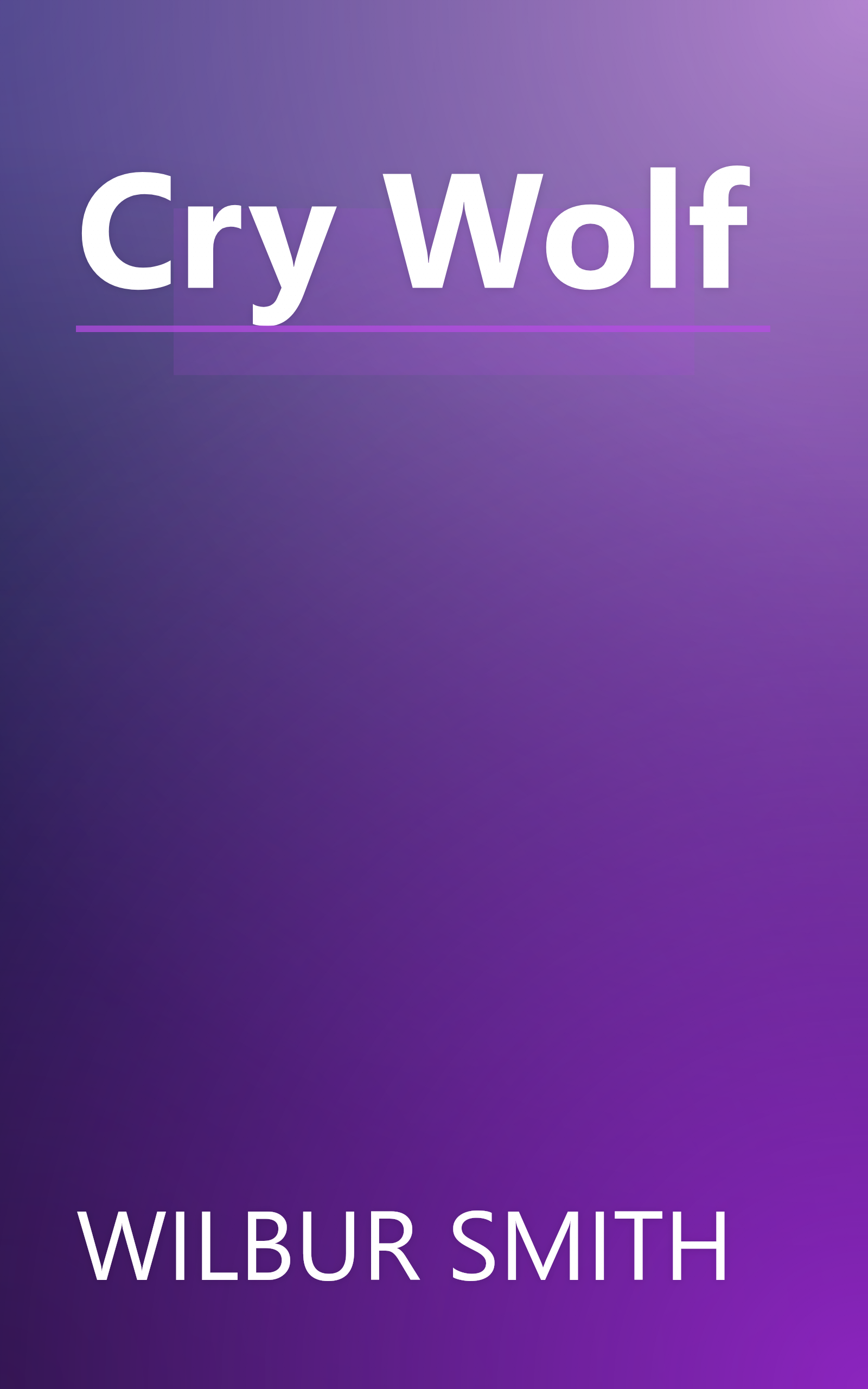 Cry Wolf book cover