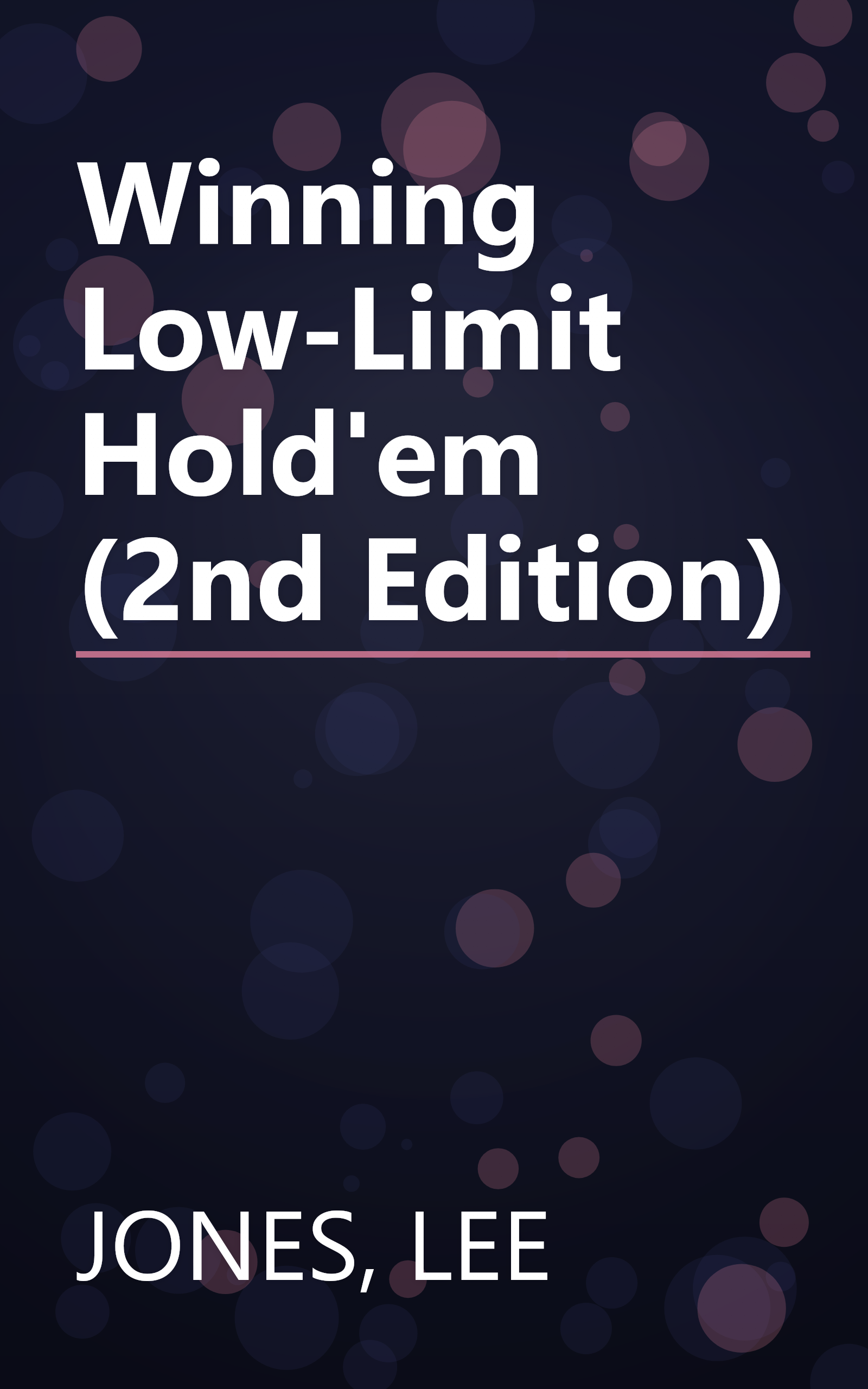 Winning Low-Limit Hold'em (2nd Edition) book cover