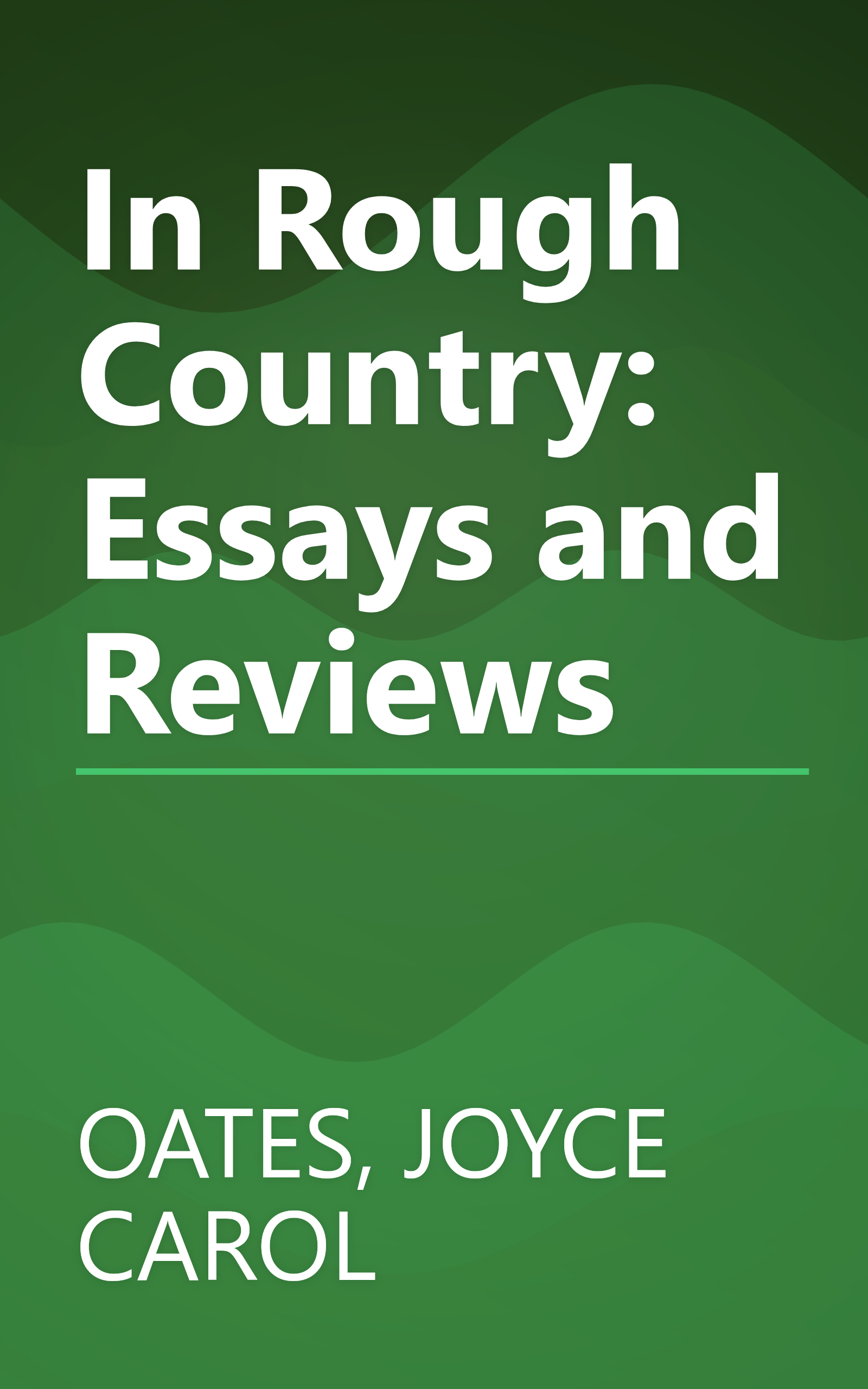 In Rough Country: Essays and Reviews book cover