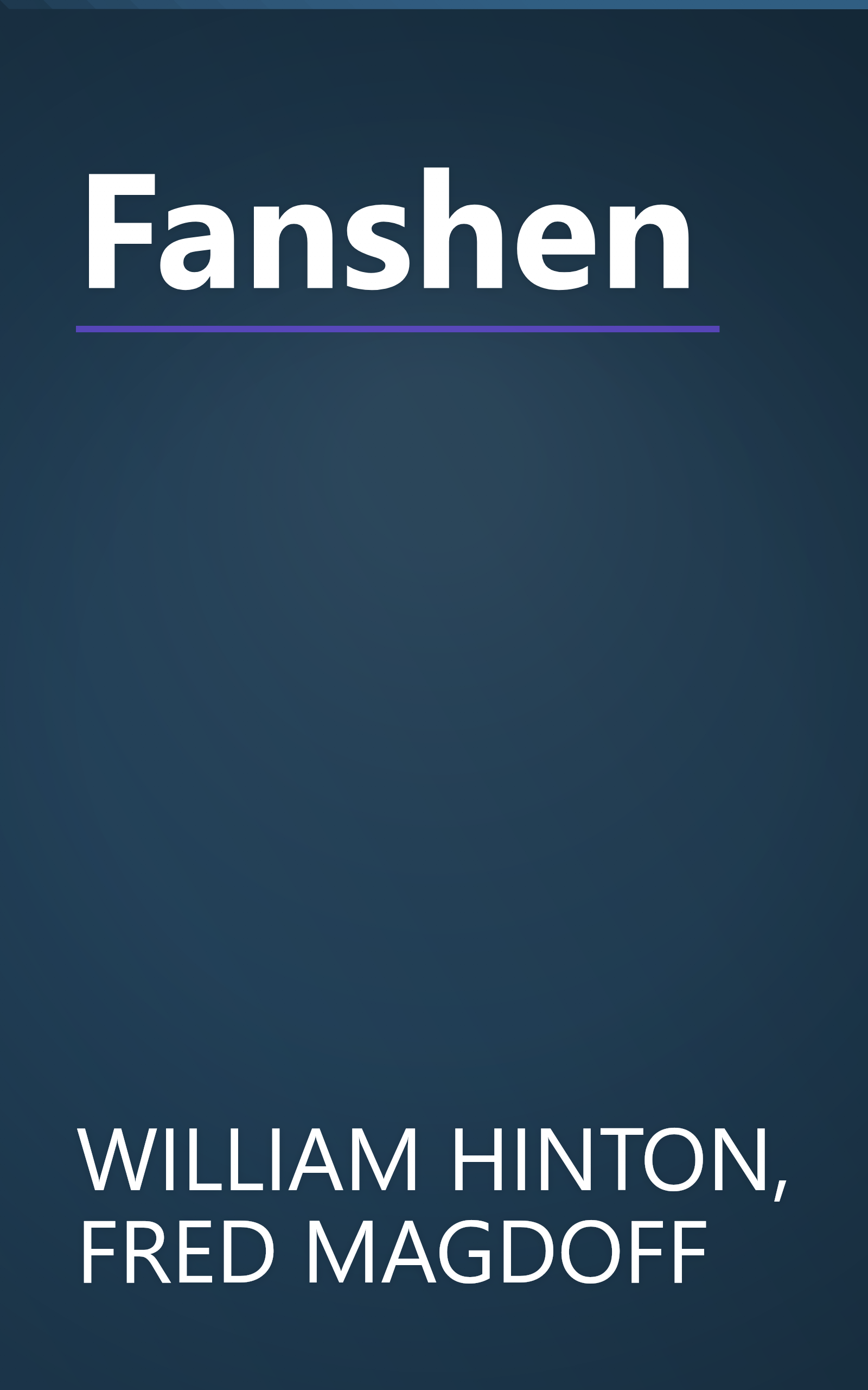 Fanshen book cover